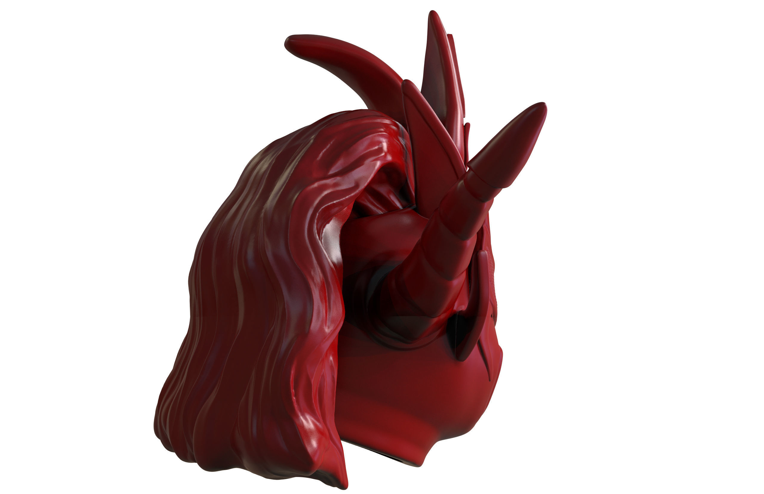 Red mask guy 3D printable portrait sculpture 3D model 3D printable ...