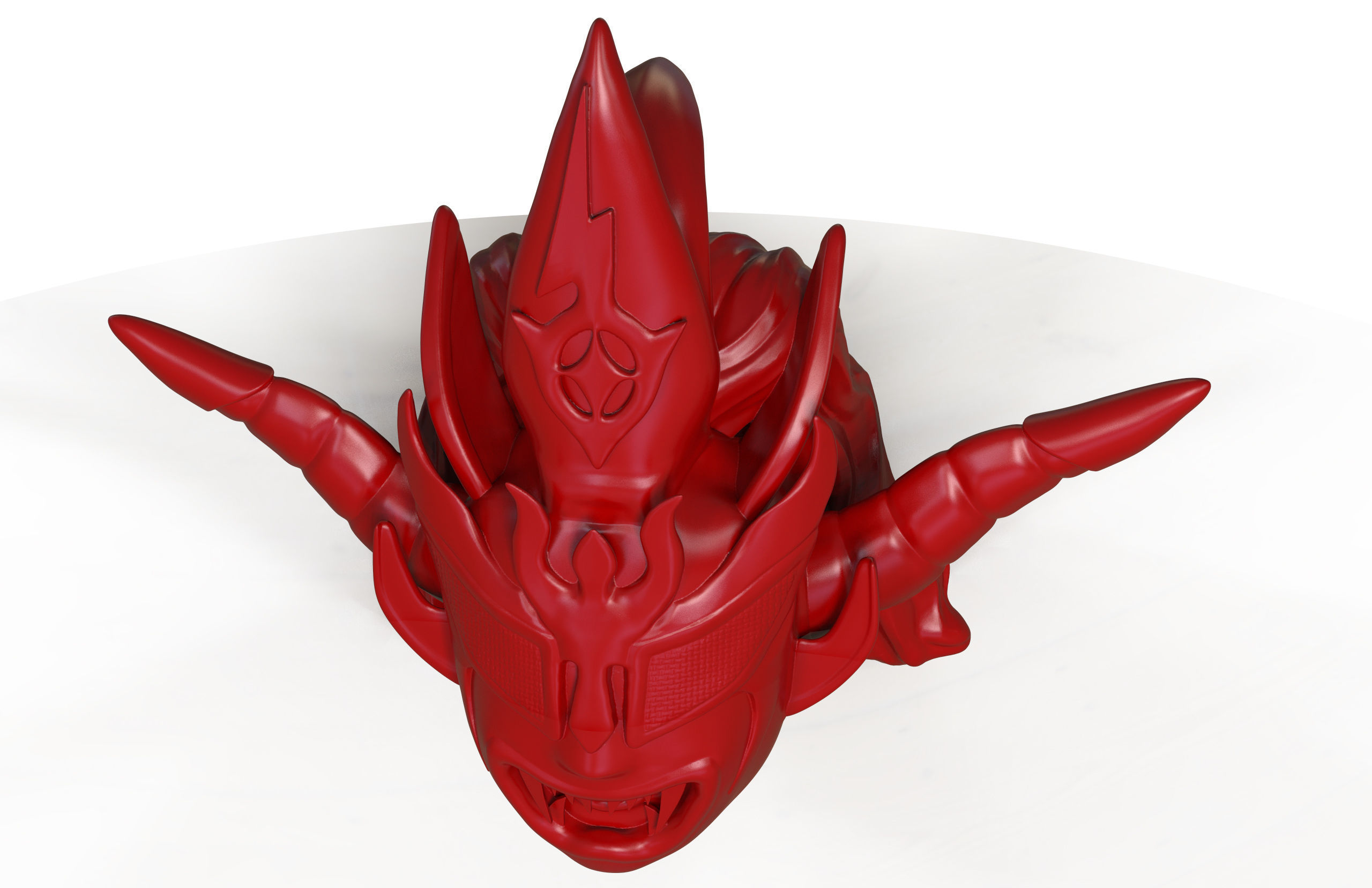 Red mask guy 3D printable portrait sculpture 3D model 3D printable ...