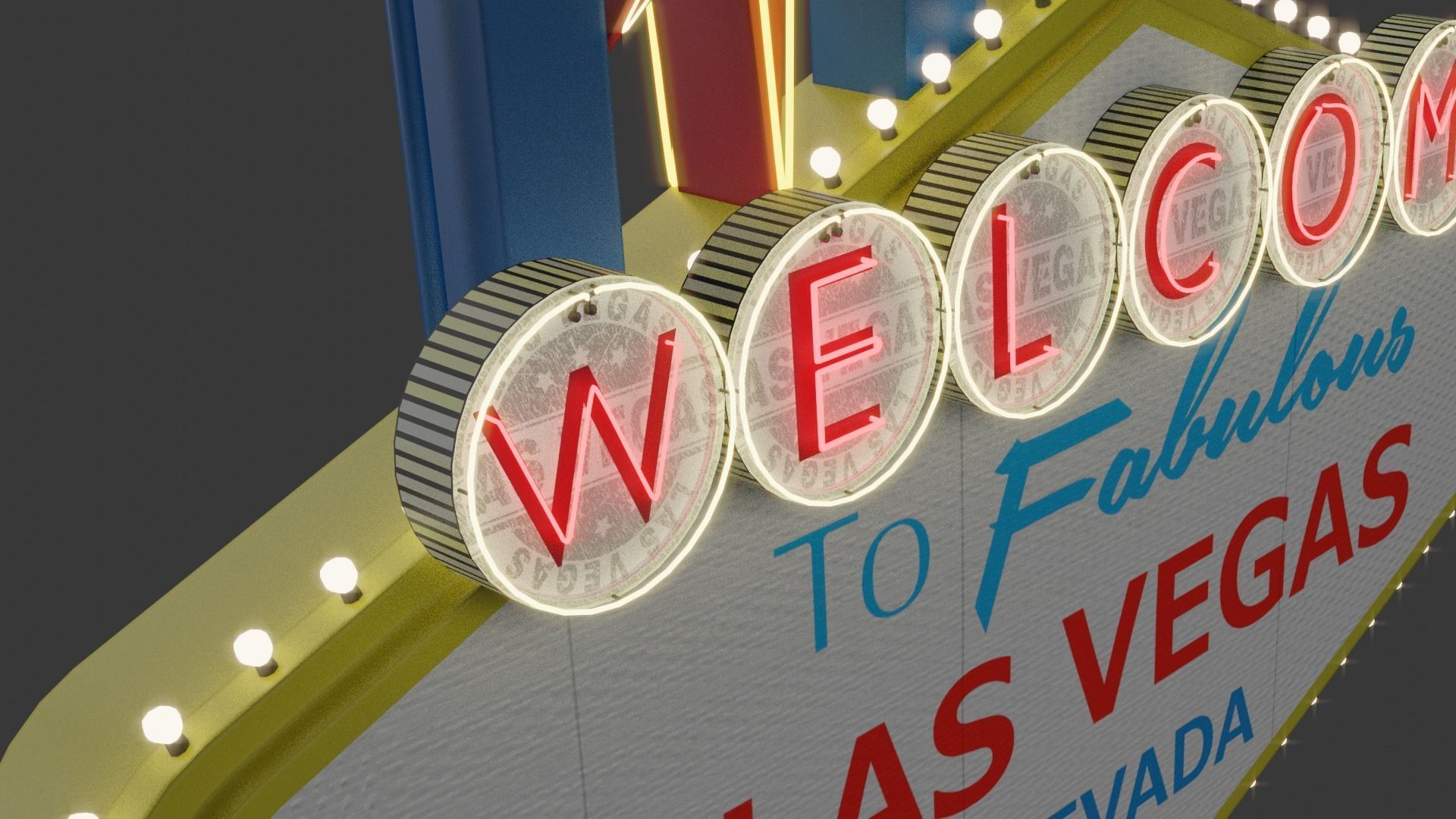 Las Vegas Sign 3D model | CGTrader