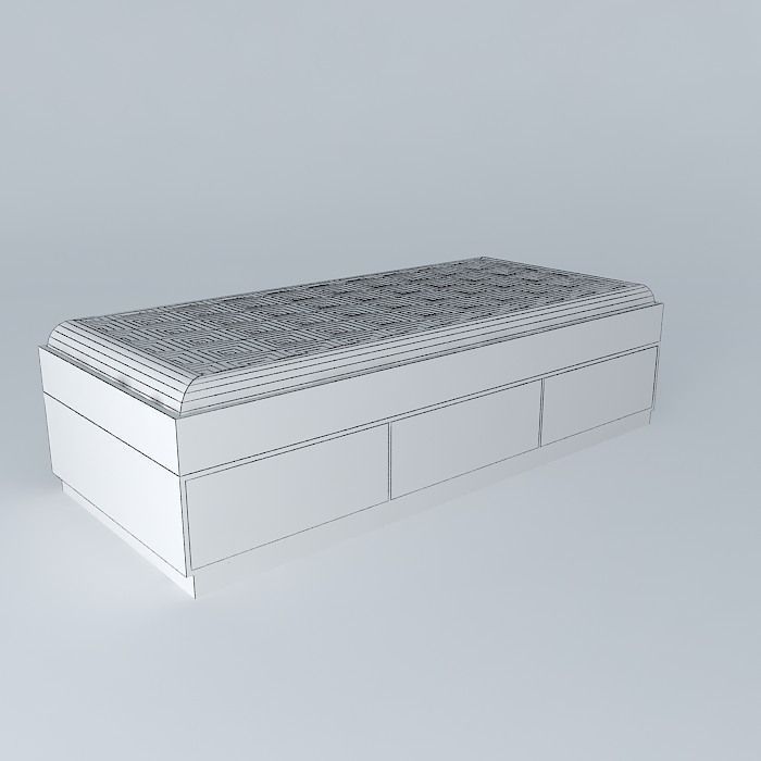Bed Futon Sofa free 3D model | CGTrader