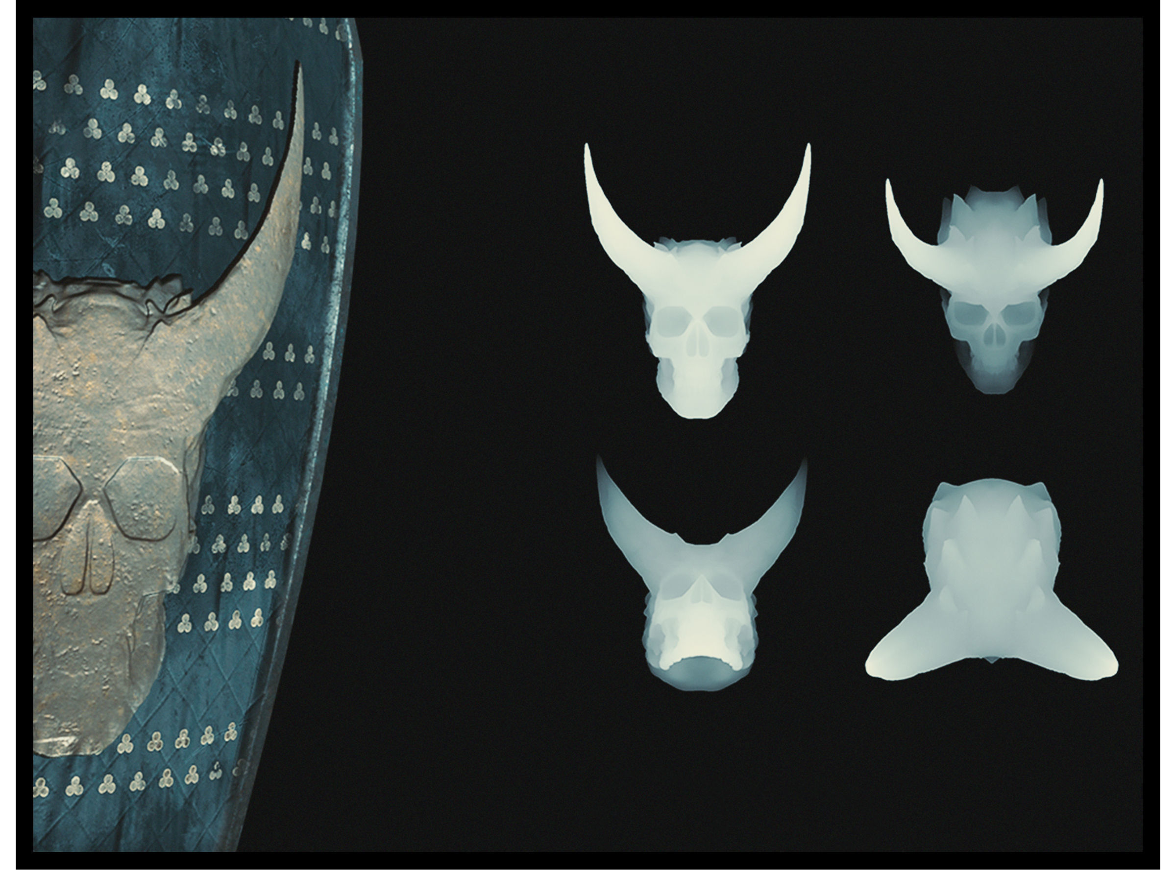 Skeleton King Skull Alpha Map Pack Texture | CGTrader