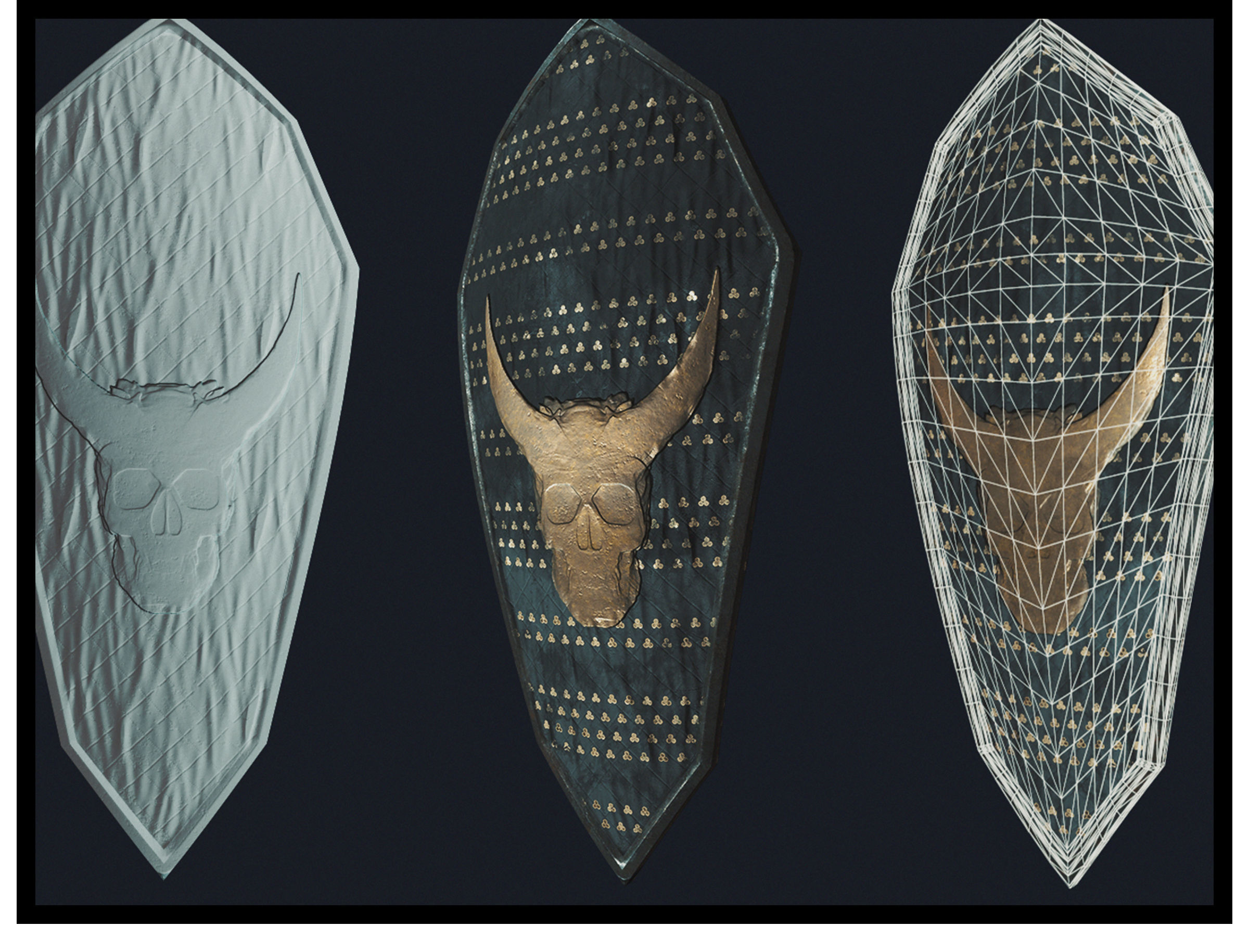 Skeleton Shield free 3D model | CGTrader