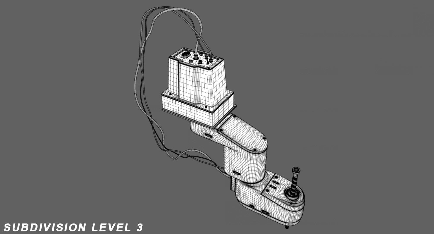 Industrial Robot IRB 910INV SCARA 3D model animated rigged | CGTrader