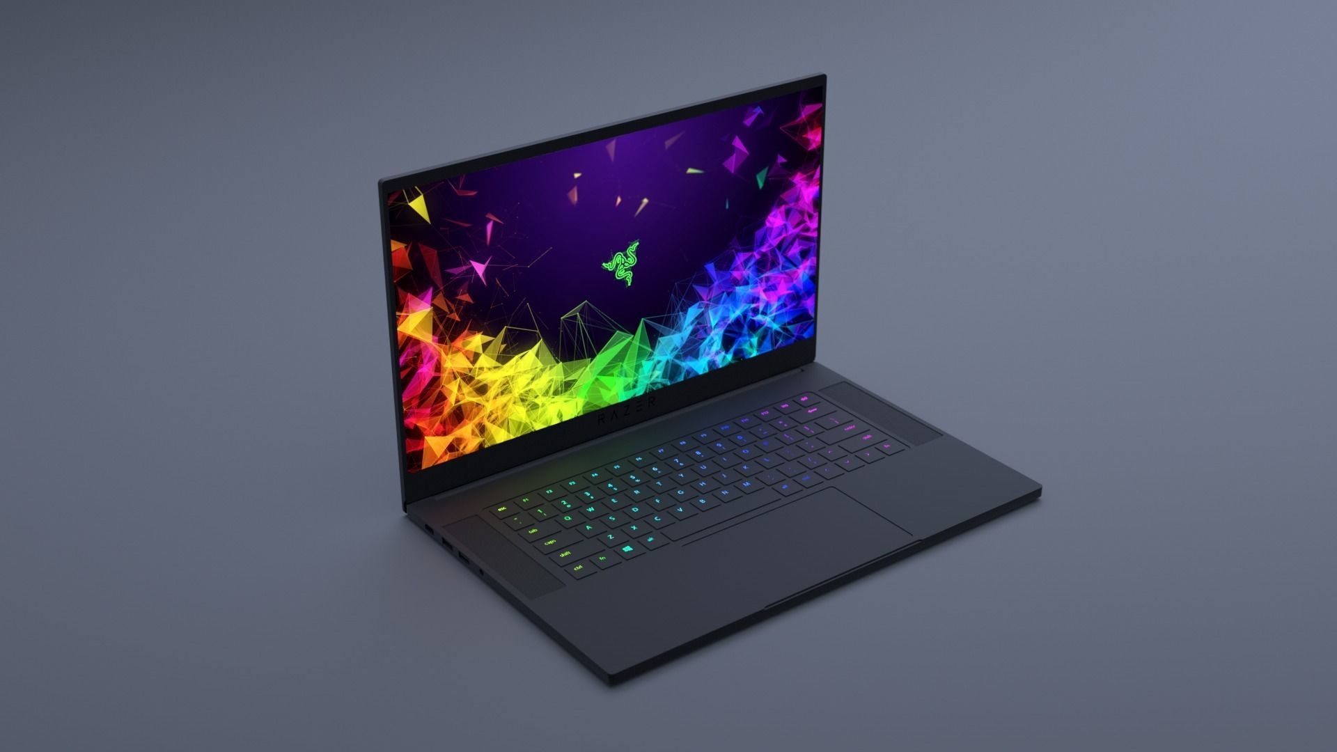 Razer blade 15 -2019 3D model rigged | CGTrader