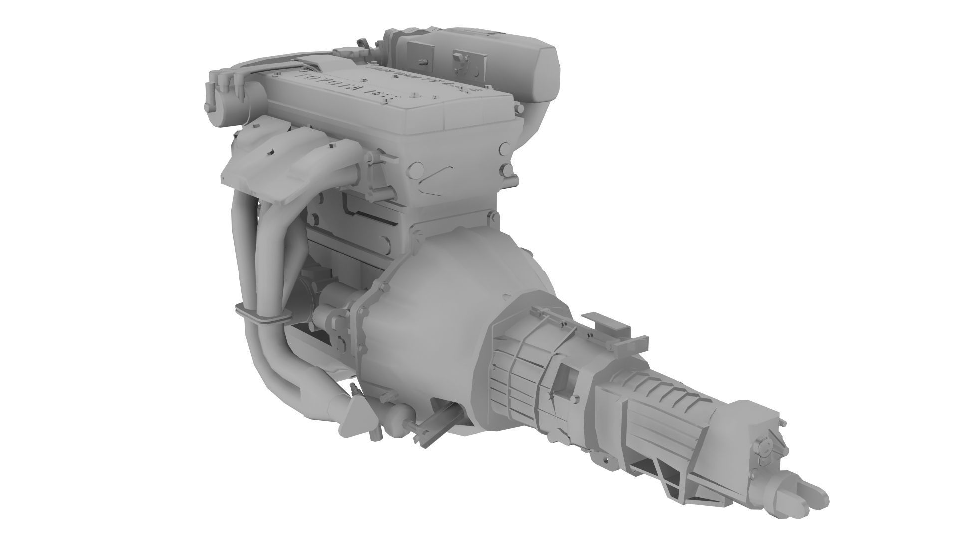 3D model Toyota 4AGE Bluetop engine VR / AR / low-poly | CGTrader