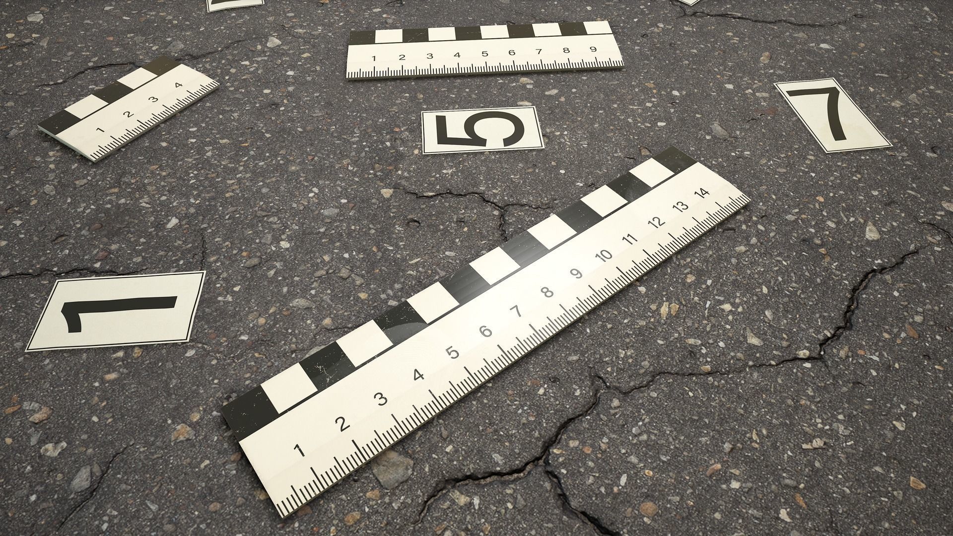 3D model Crime Scenes - Signs and Marks VR / AR / low-poly | CGTrader