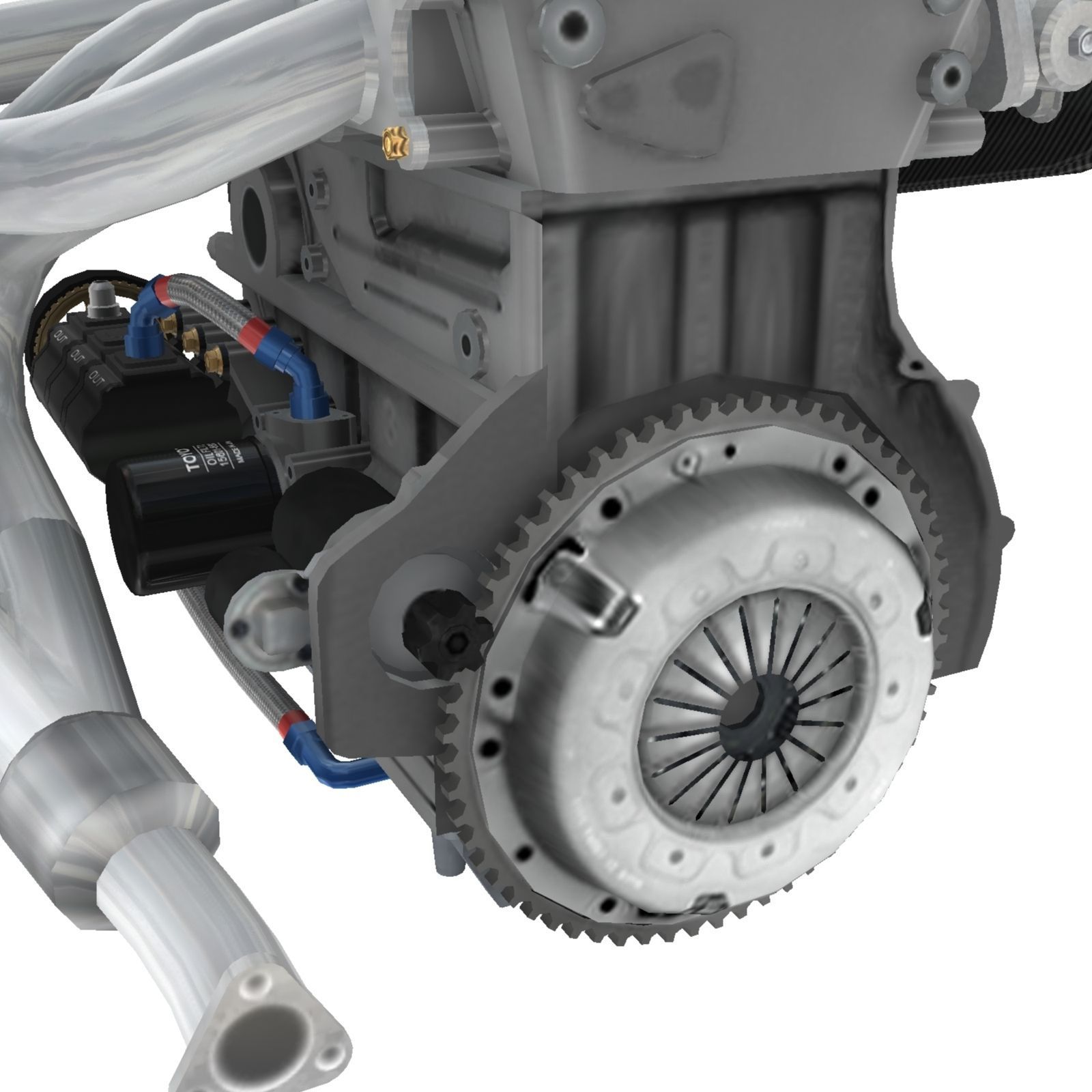 3D model Toyota TRD 4AGE Formula Atlantic engine VR / AR / low-poly ...