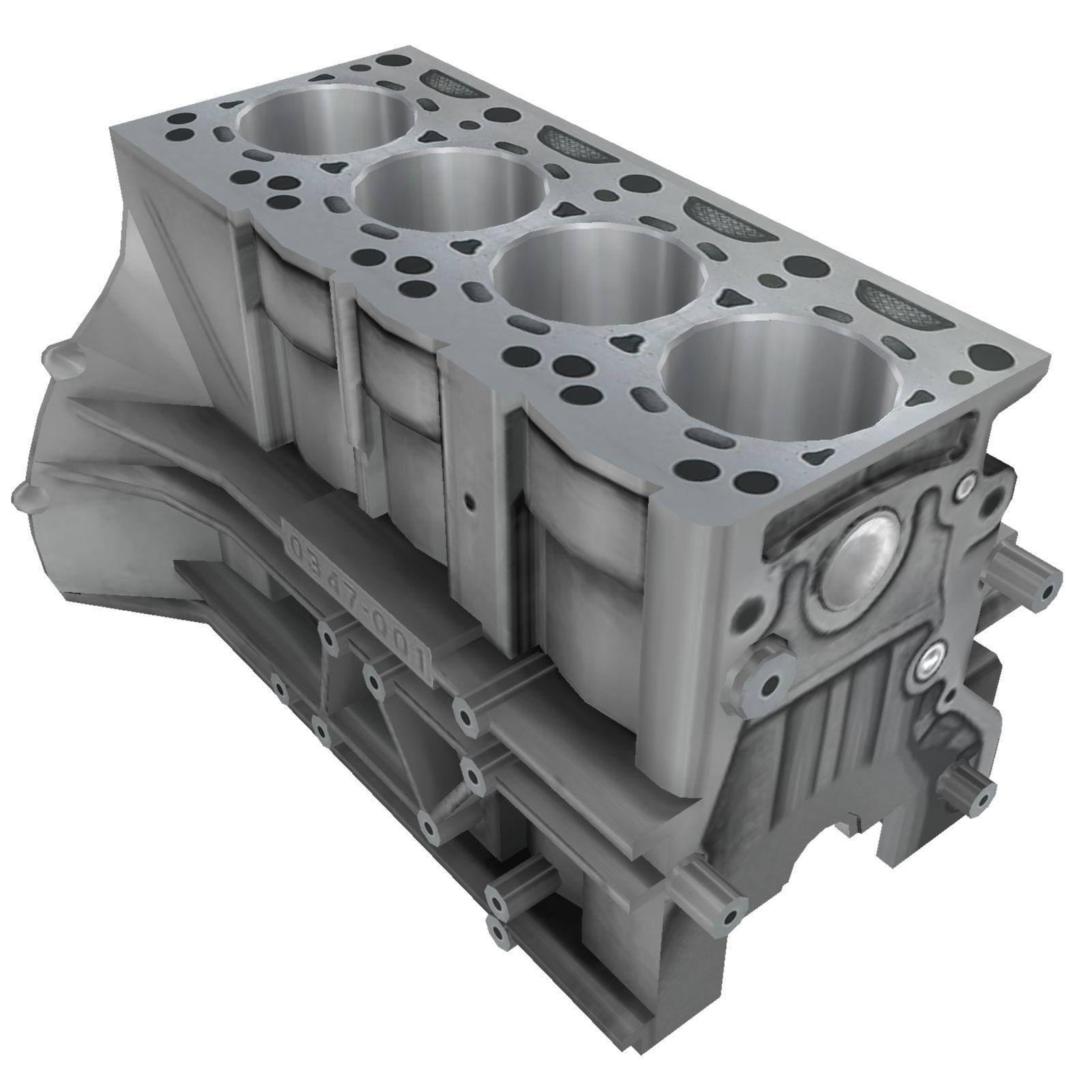 3D model Toyota TRD 4AGE Formula Atlantic engine VR / AR / low-poly ...