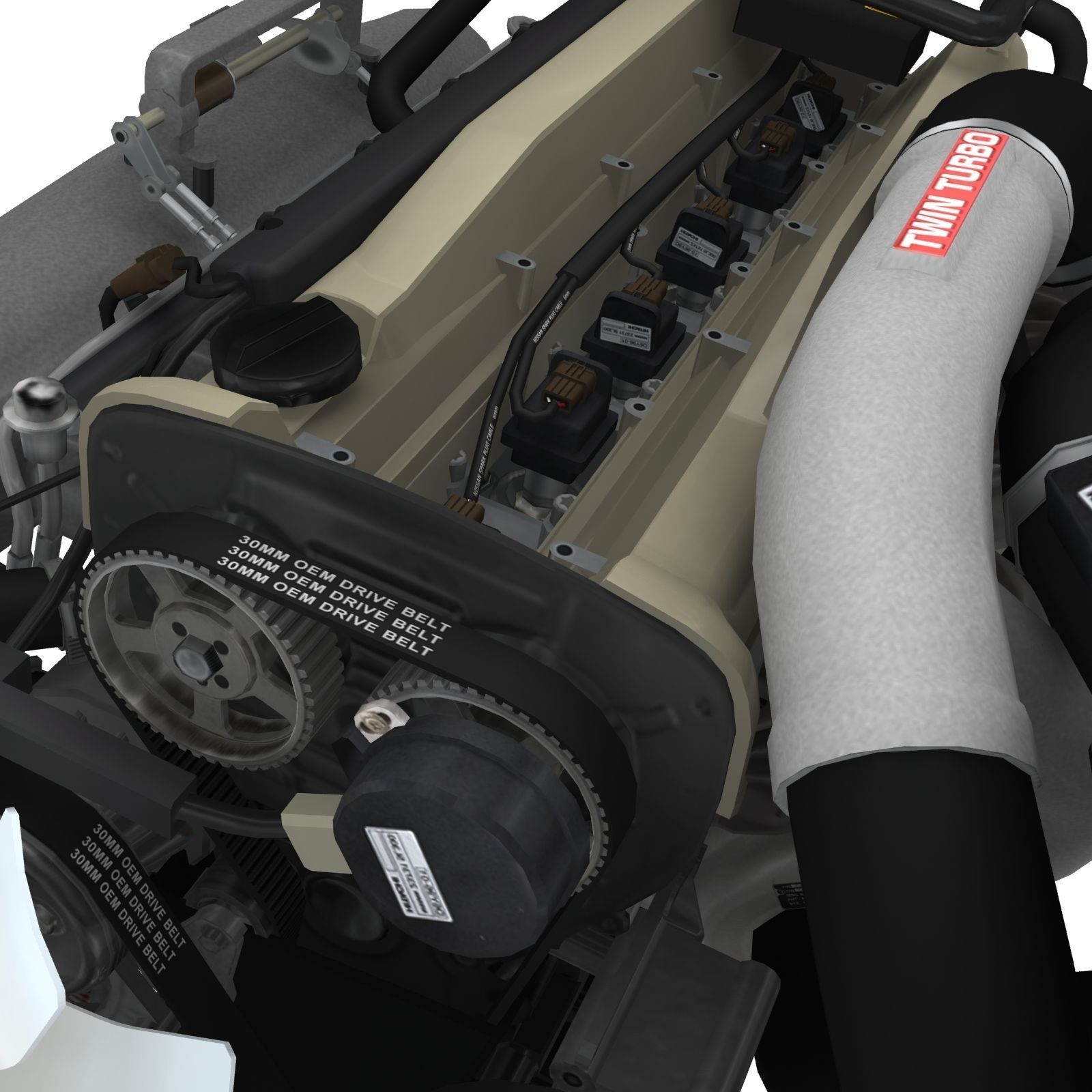 3D model Nissan RB26DETT N1 Spec Nur engine VR / AR / low-poly | CGTrader