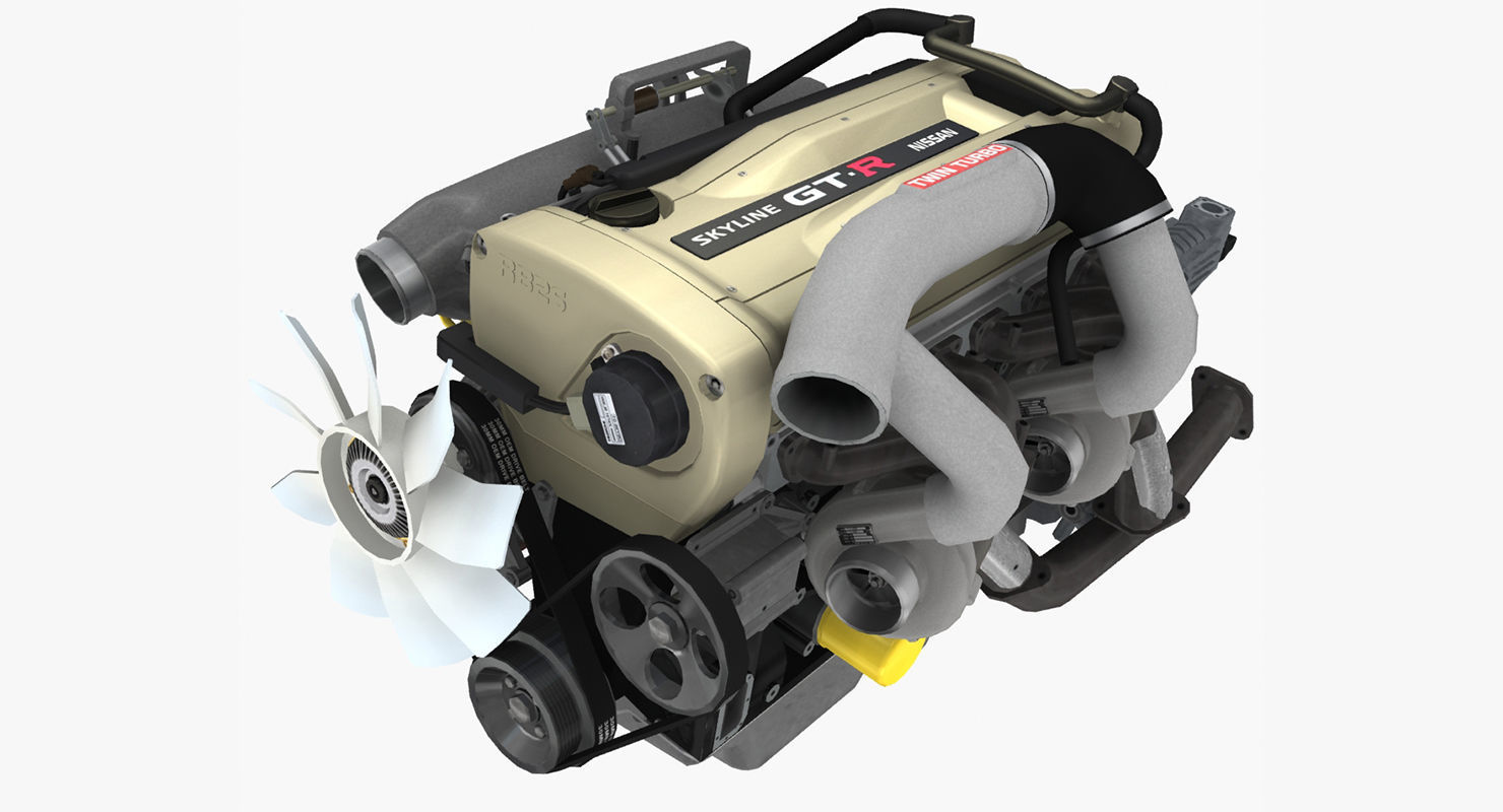 3D model Nissan RB26DETT N1 Spec Nur engine VR / AR / low-poly | CGTrader