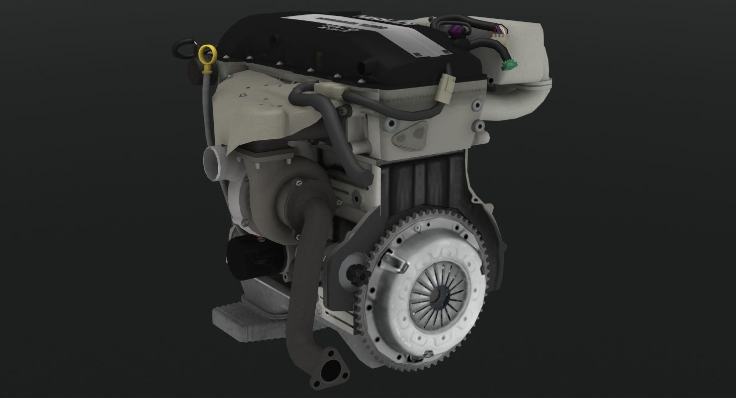 3D model Nissan SR20DET Notch Top engine VR / AR / low-poly | CGTrader