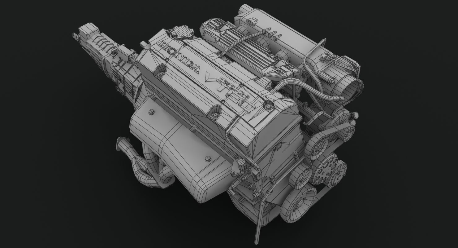 Honda F series engine pack 3D Model Collection | CGTrader