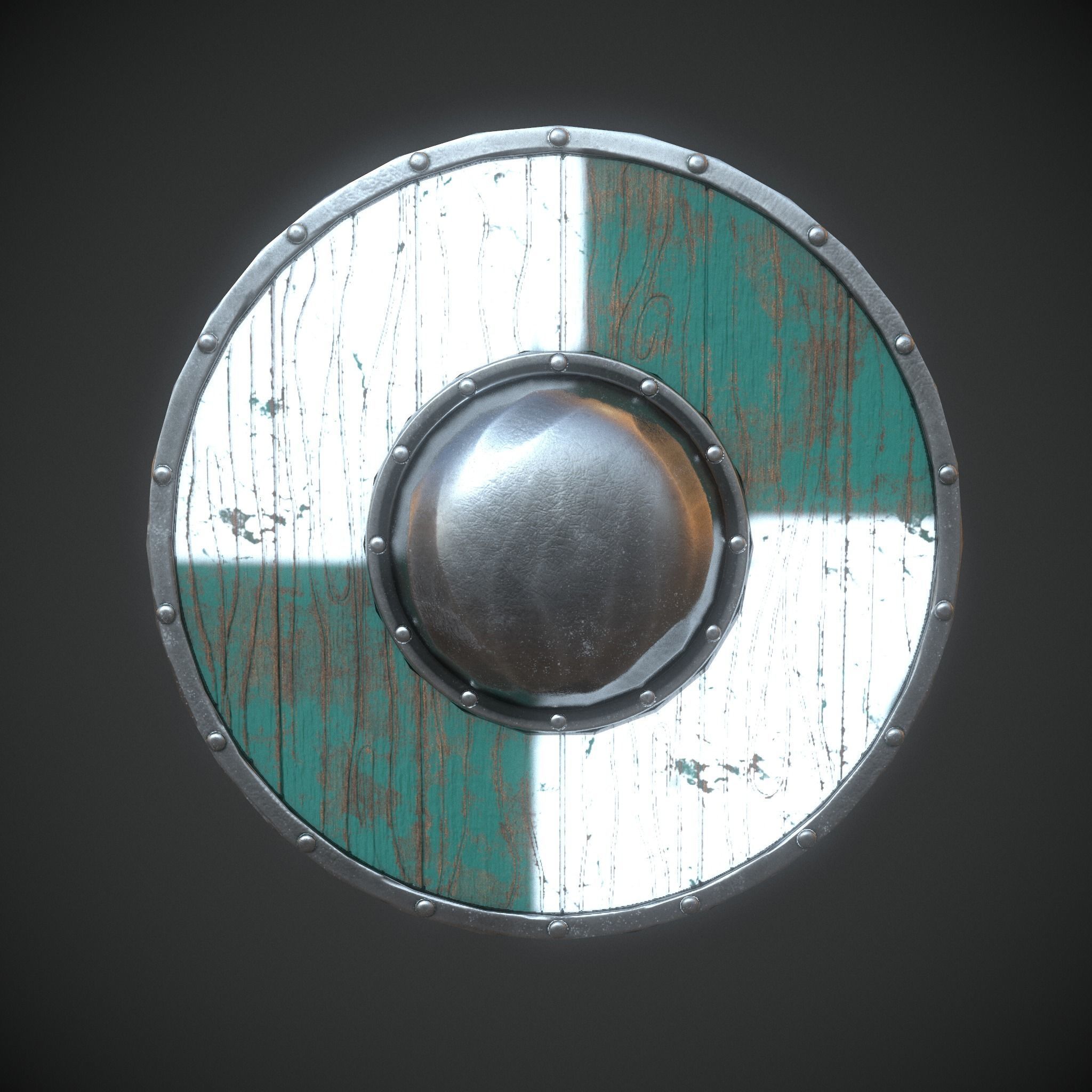 3D model Game Ready Wooden Shield VR / AR / low-poly | CGTrader