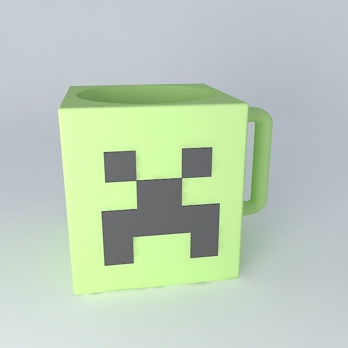 Minecraft Mug free 3D model | CGTrader