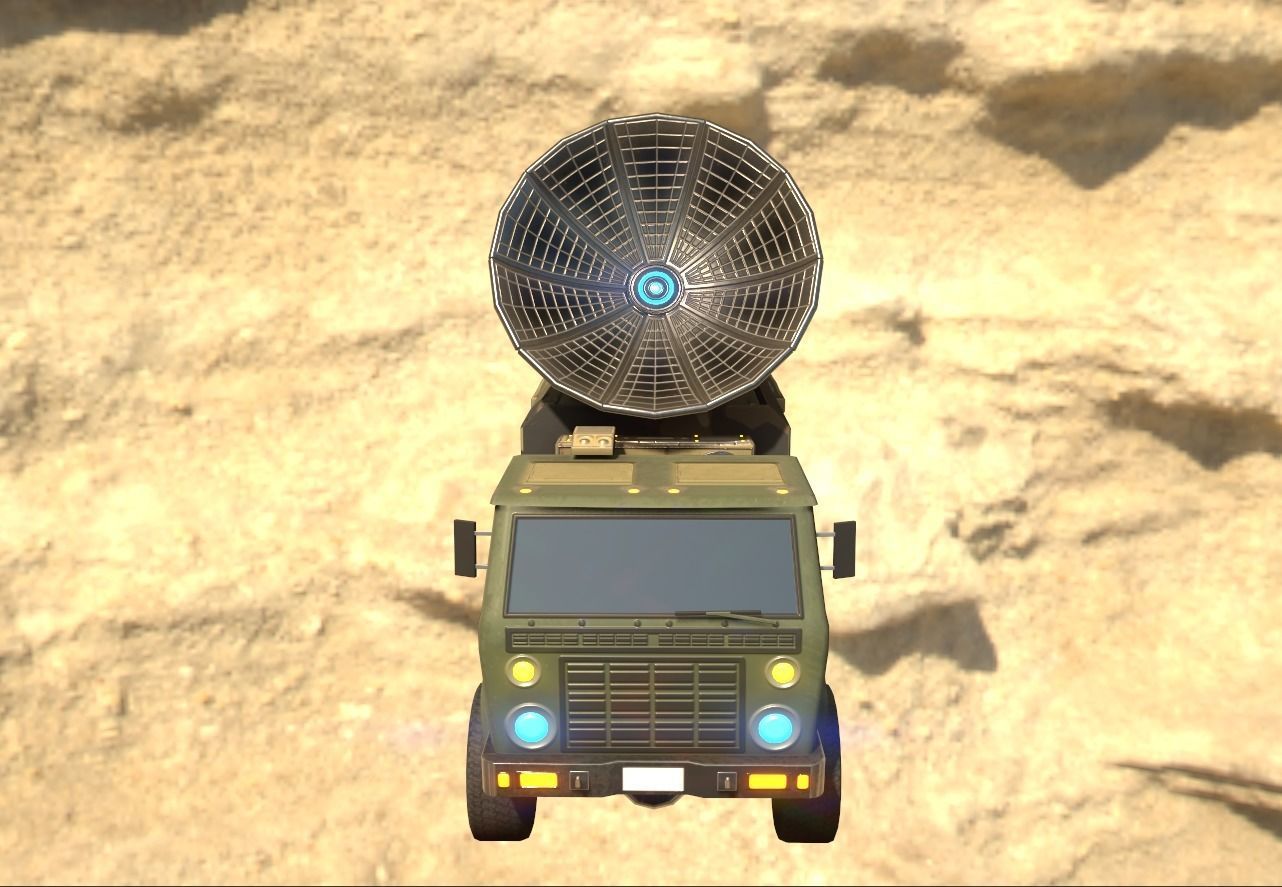 3D model Animated Radar Truck VR / AR / low-poly rigged animated | CGTrader