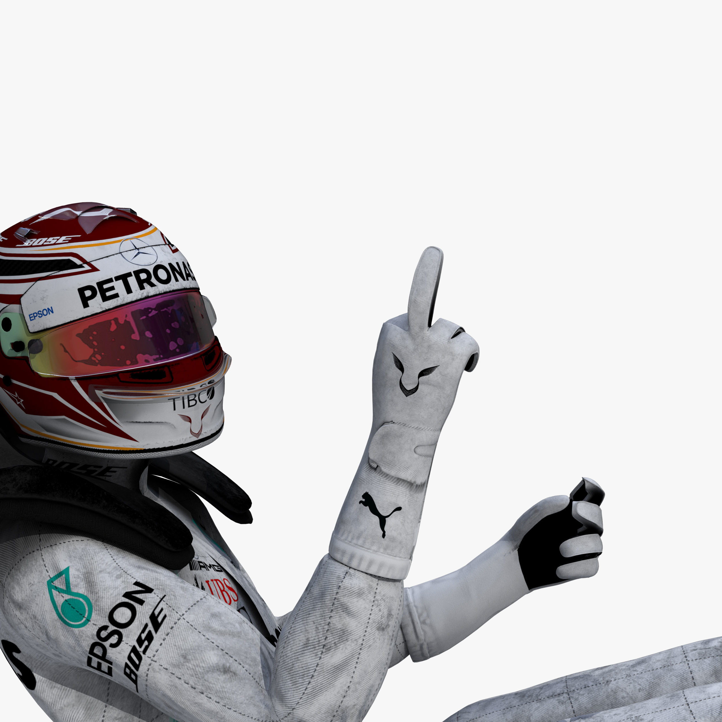 3D model Lewis Hamilton 2019 VR / AR / low-poly rigged | CGTrader