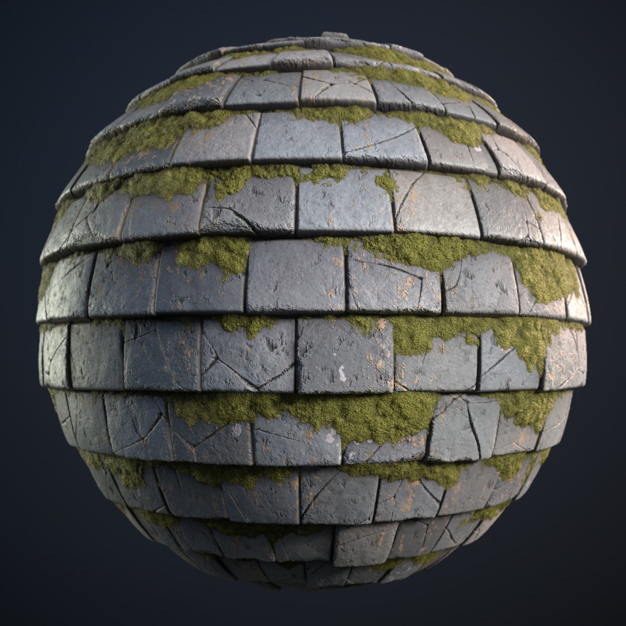 PBR Roof Tile Generator Texture | CGTrader