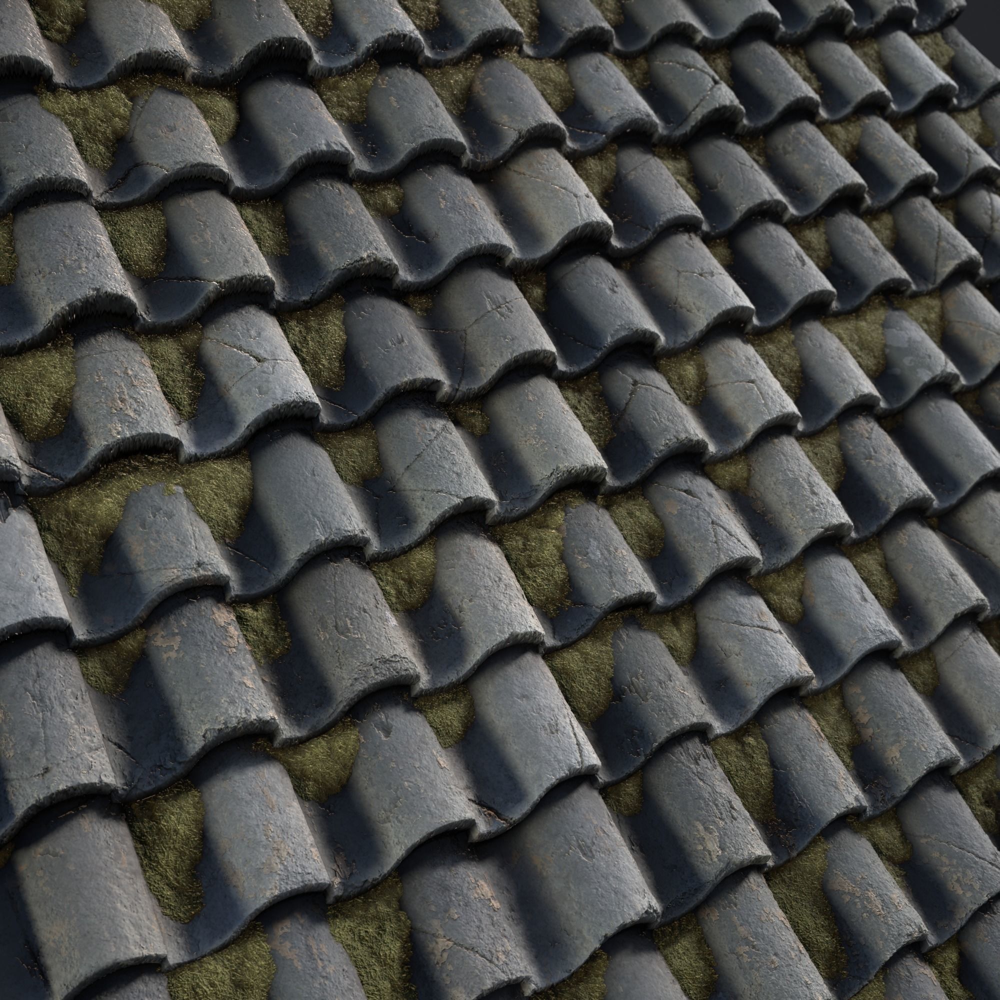 PBR Roof Tile Generator Texture | CGTrader