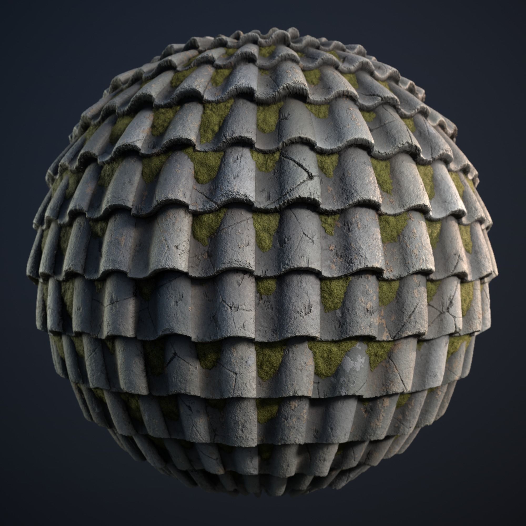 PBR Roof Tile Generator Texture | CGTrader