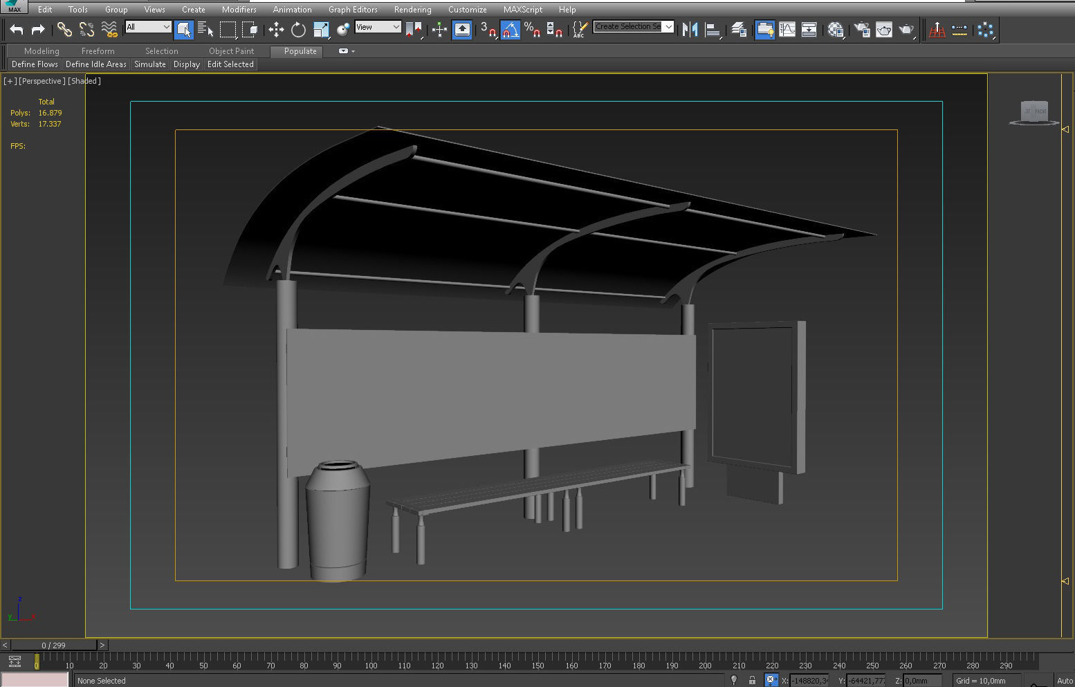 BUS STATION 3 3D model | CGTrader