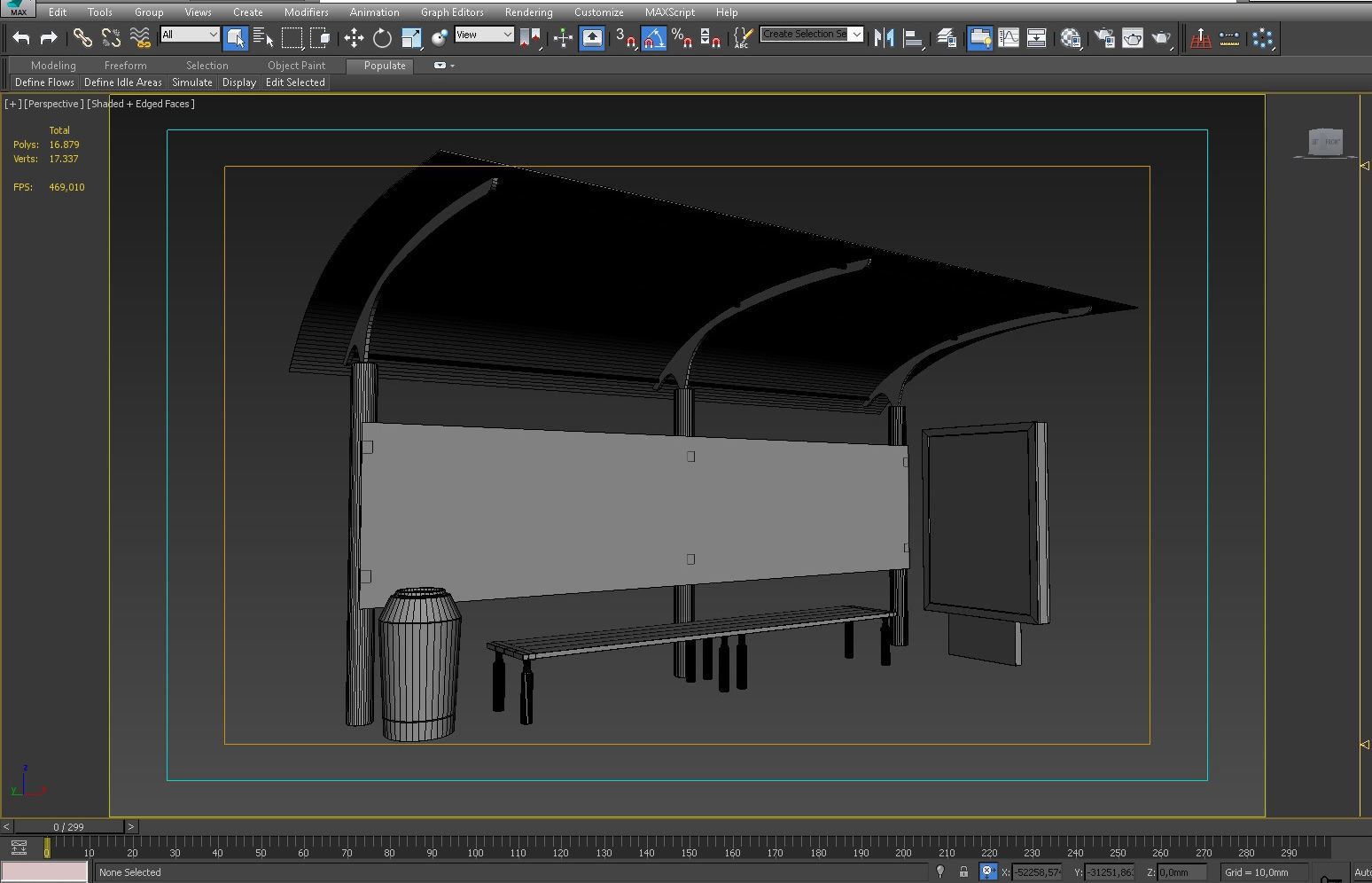 BUS STATIONS MODELS-1 5 MODELS 3D model | CGTrader