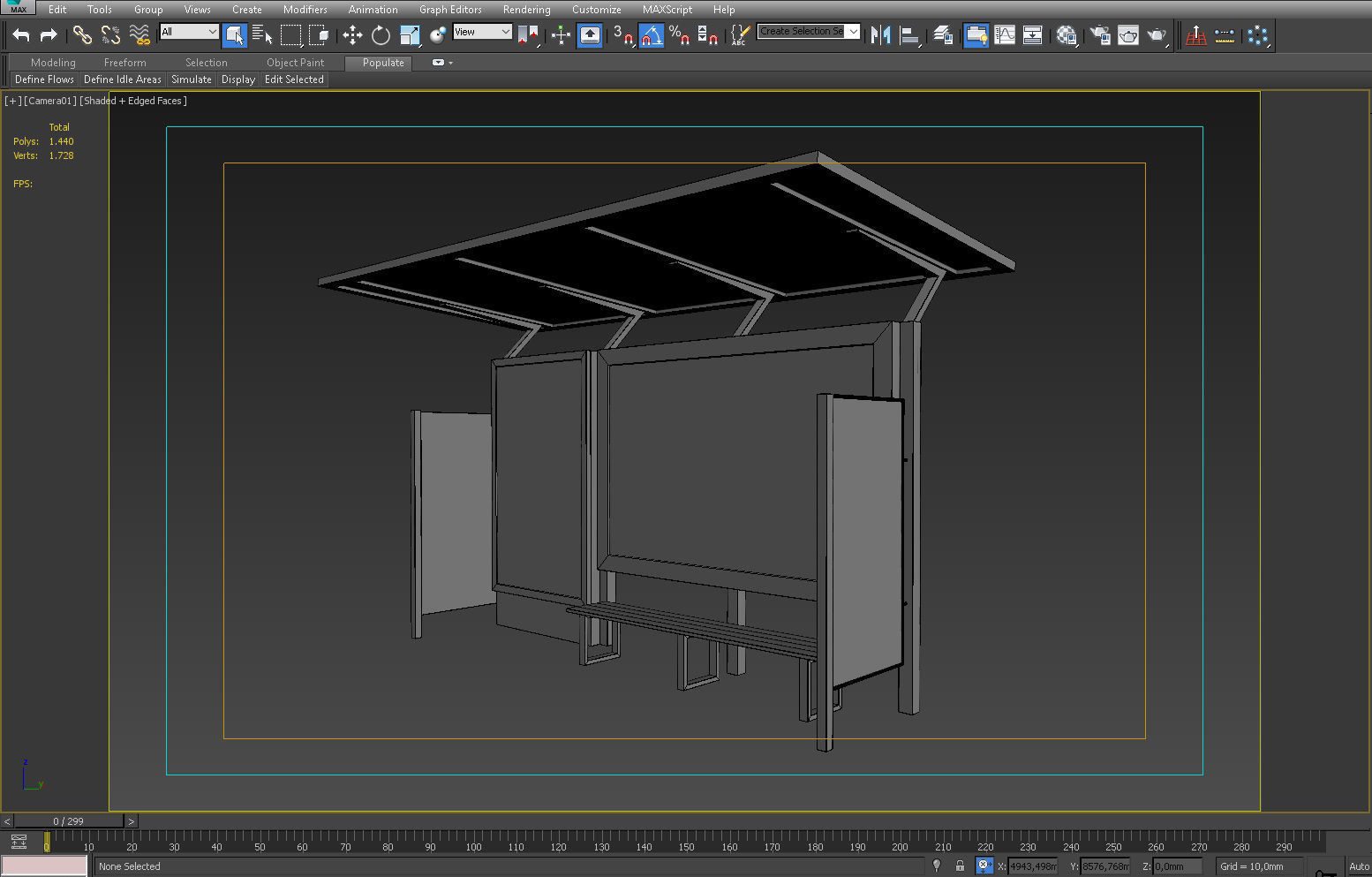BUS STATIONS MODELS-1 5 MODELS 3D model | CGTrader