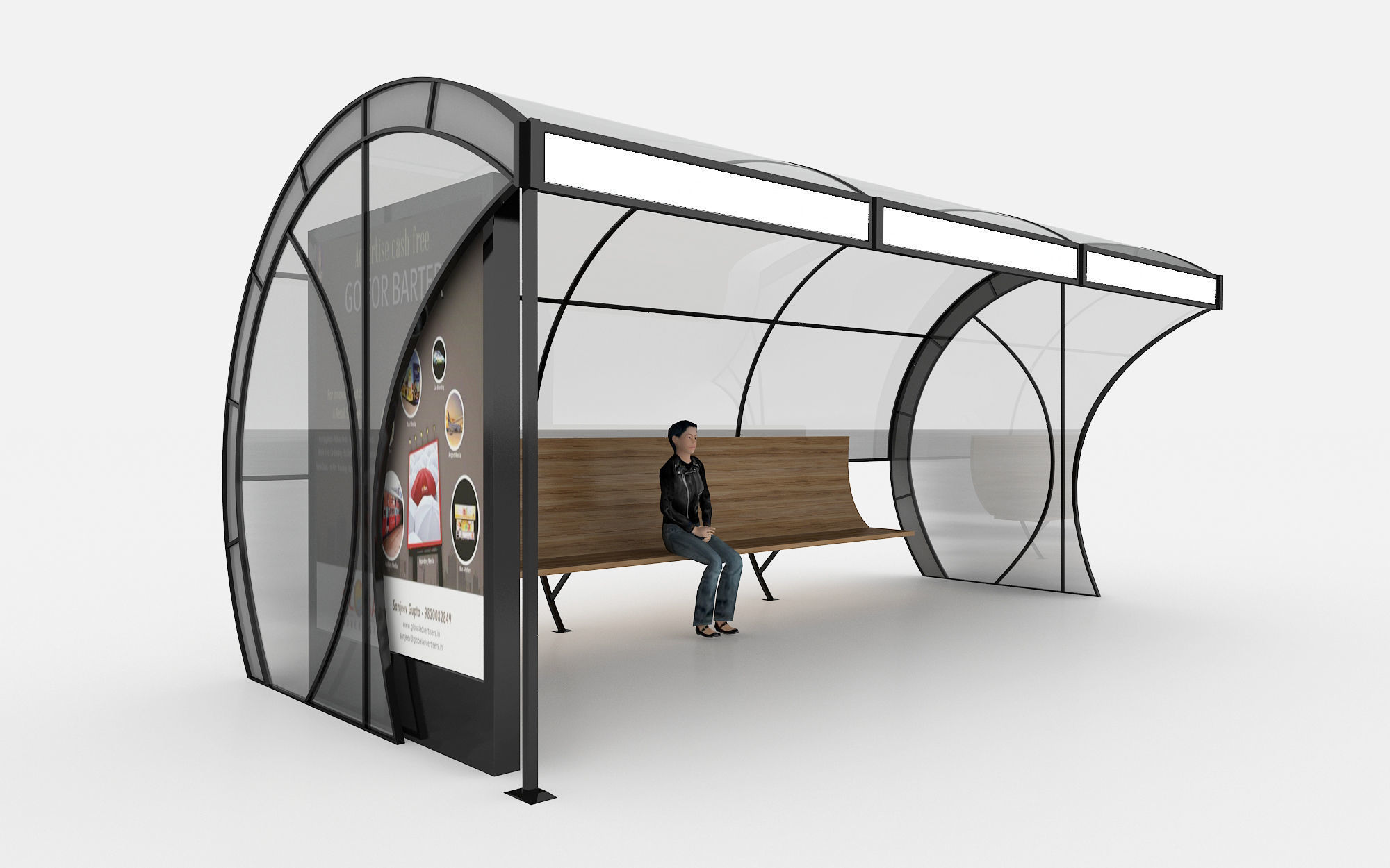 BUS STATIONS MODELS-1 5 MODELS 3D model | CGTrader