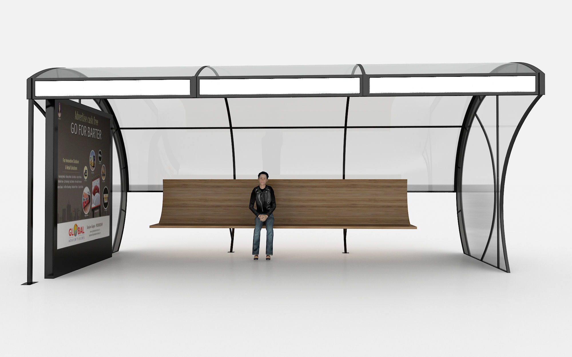 BUS STATIONS MODELS-1 5 MODELS 3D model | CGTrader