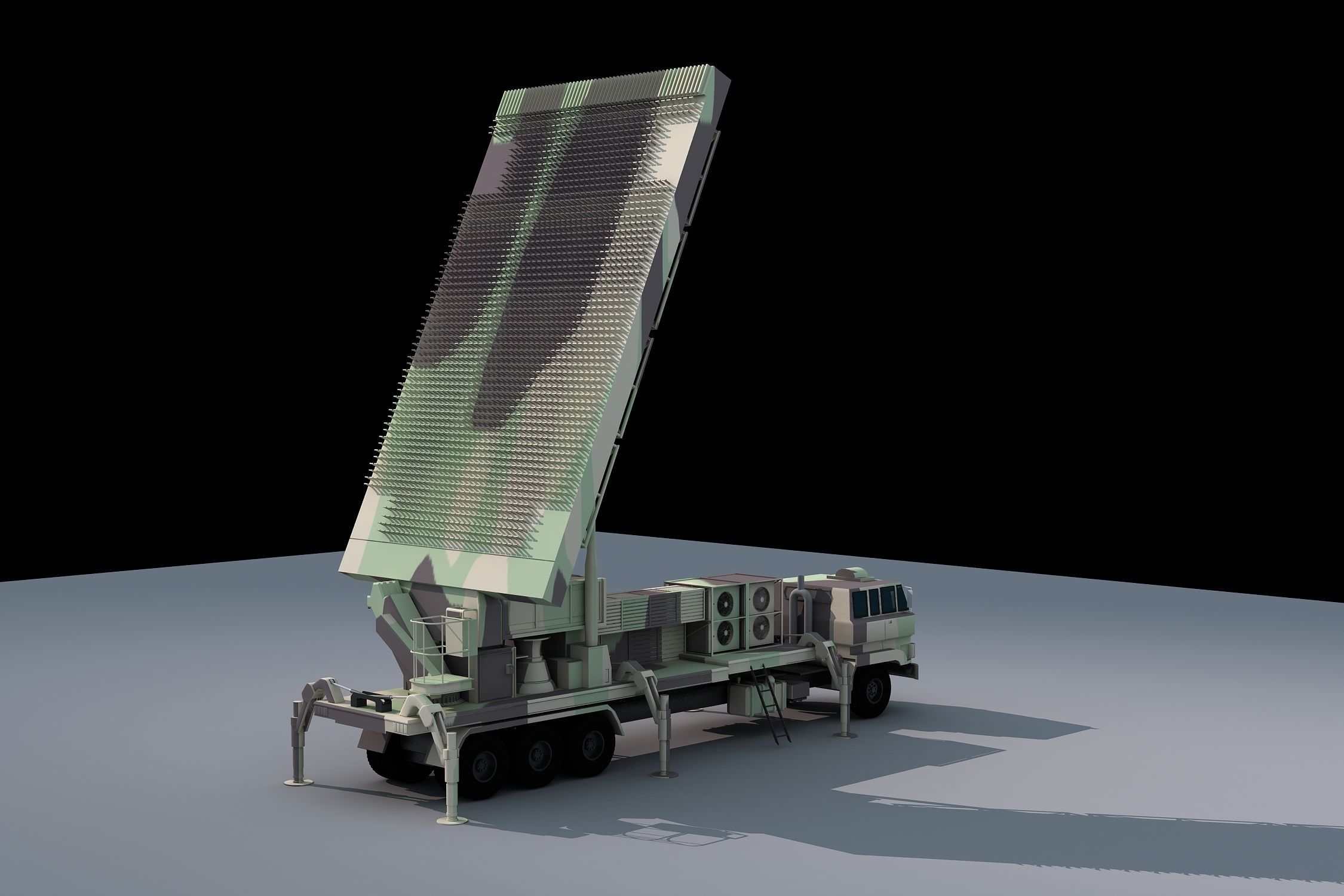 Military Radar Vehicle SLC-7 Chinese Radar PLA 3D model | CGTrader