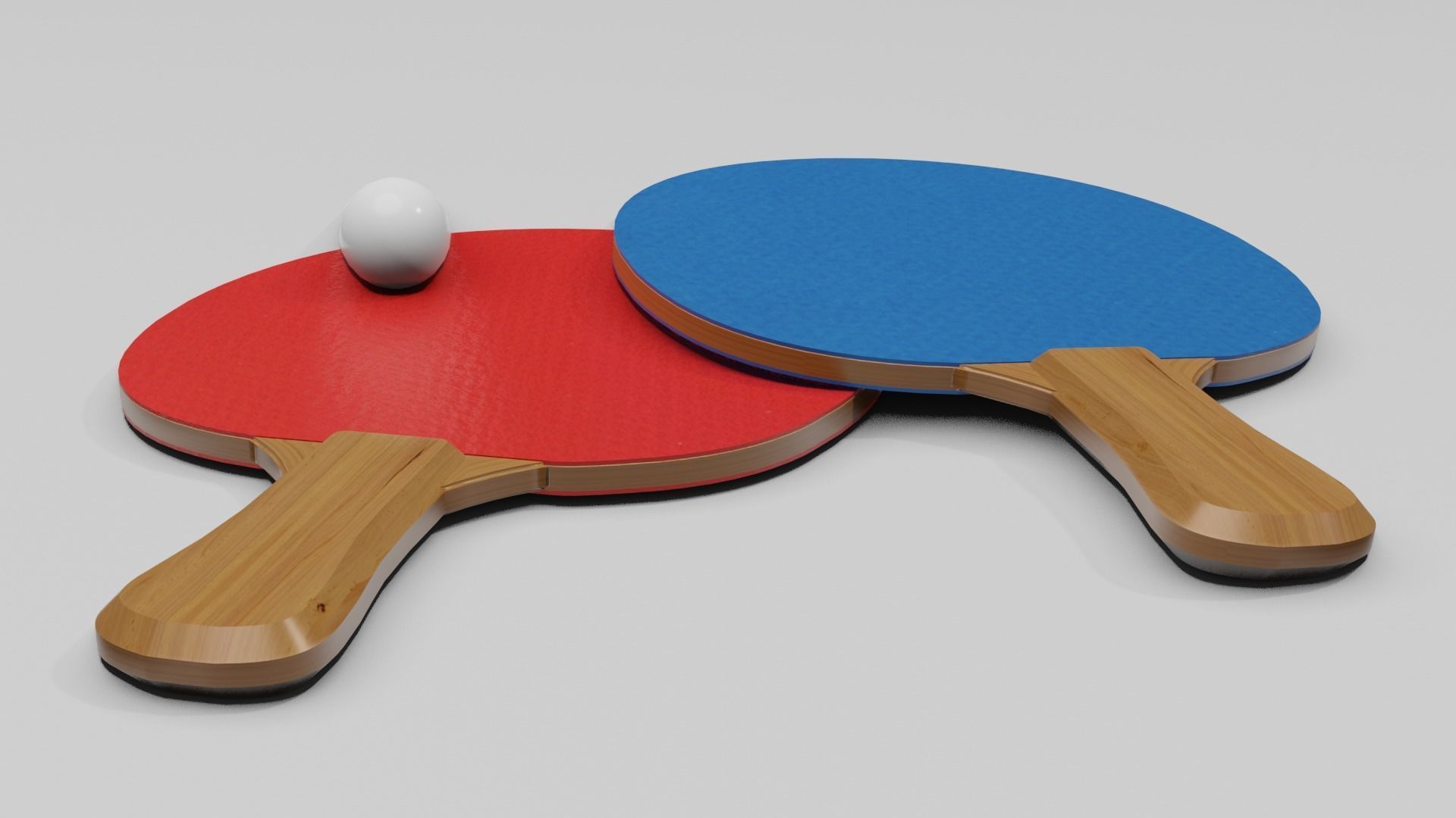 3D model Table tennis bats VR / AR / low-poly | CGTrader