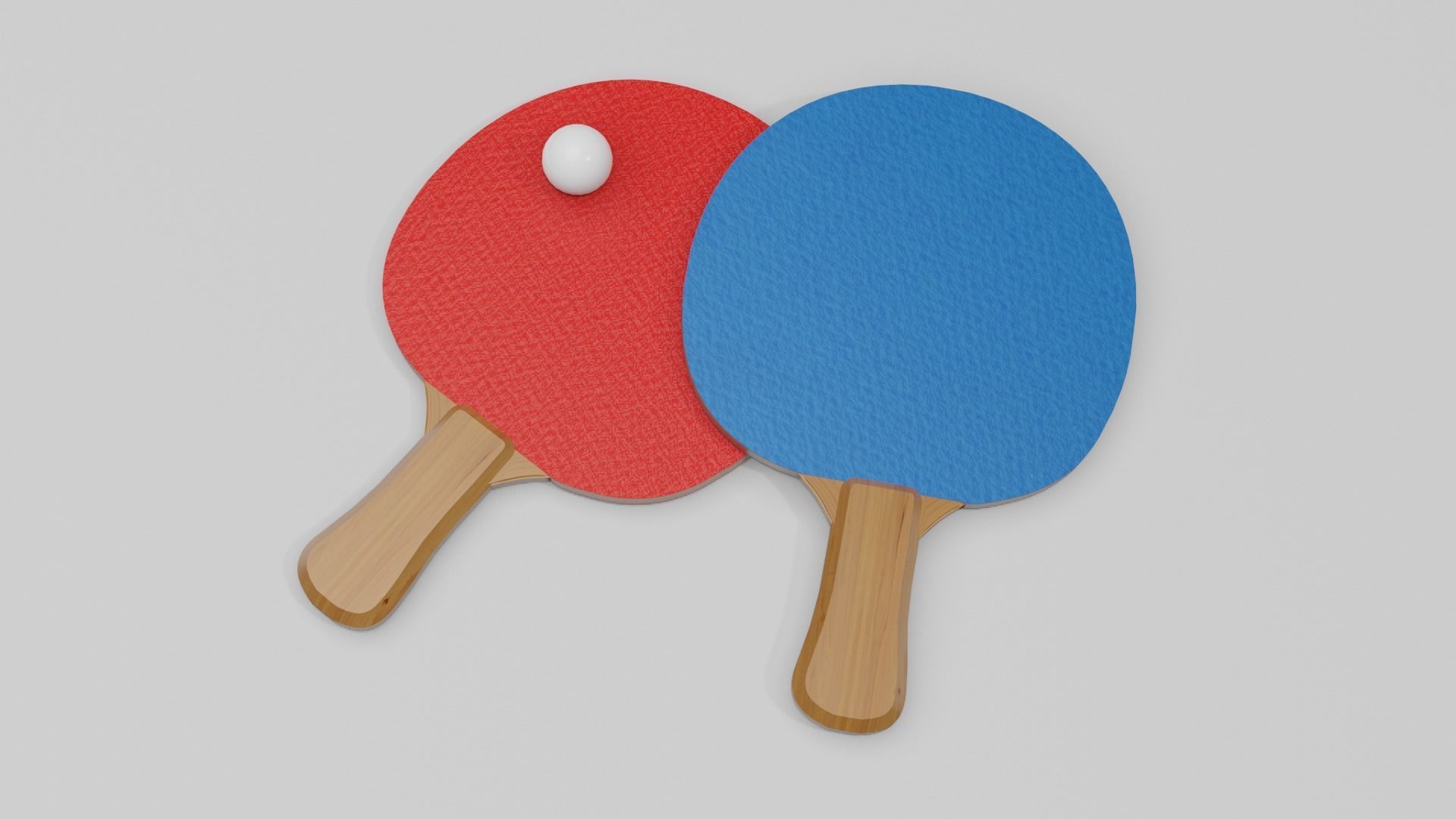 3D model Table tennis bats VR / AR / low-poly | CGTrader