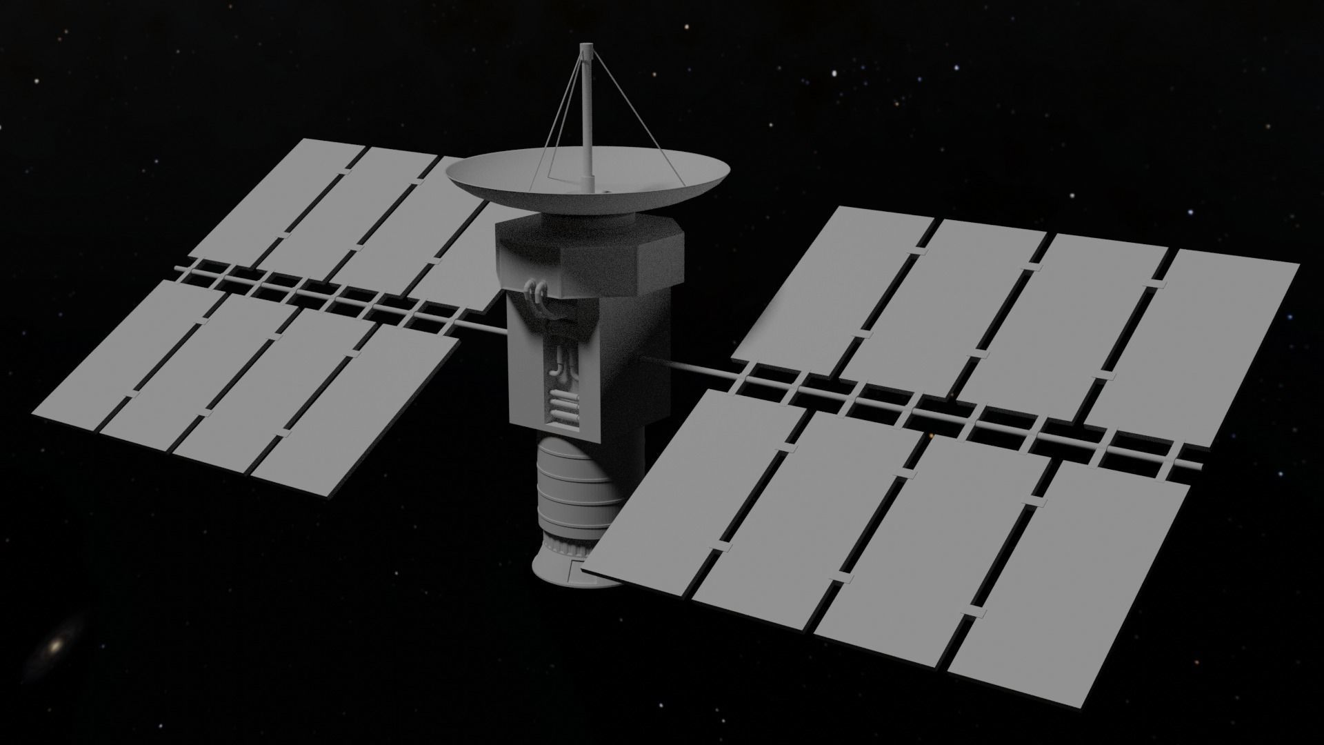 Satellite nasa in space 3D model | CGTrader