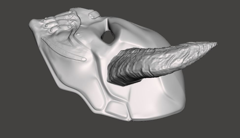 Demon mask 3D model 3D printable | CGTrader