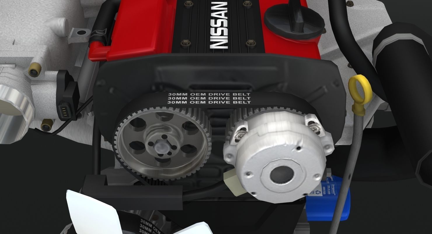 3D model Nissan CA18DET engine VR / AR / low-poly | CGTrader
