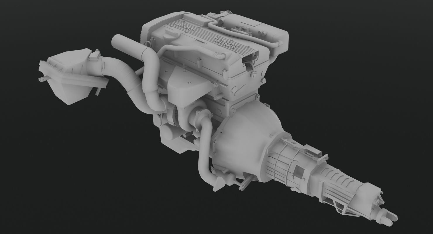 3D model Nissan CA18DET engine VR / AR / low-poly | CGTrader