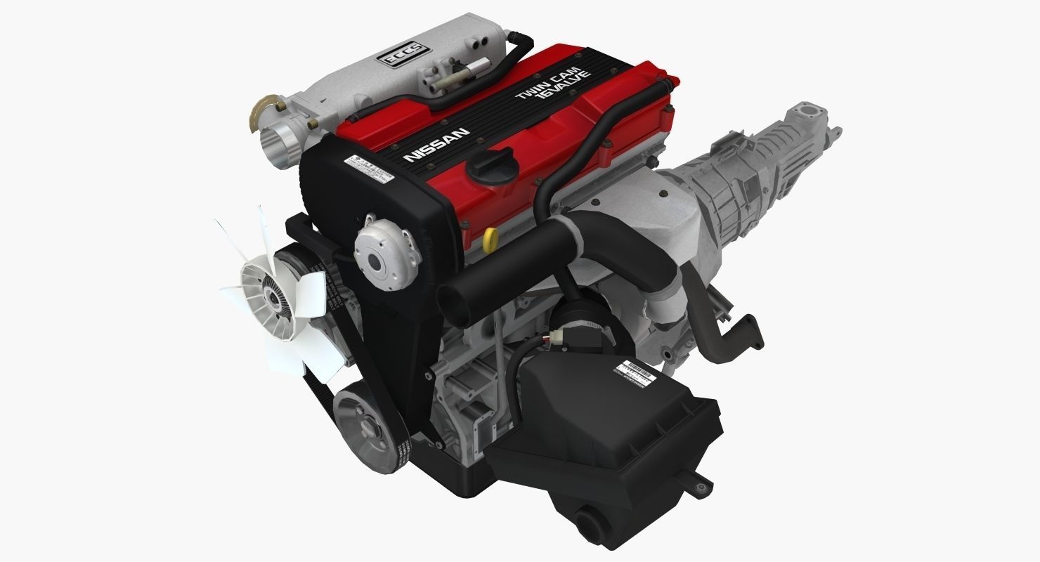 3D model Nissan CA18DET engine VR / AR / low-poly | CGTrader