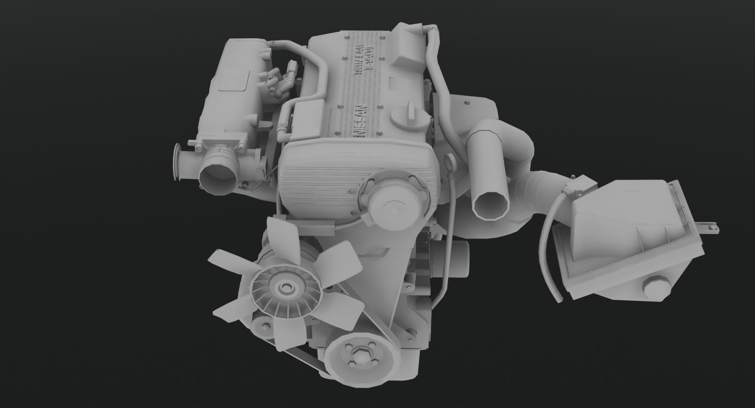 3D model Nissan CA18DET engine VR / AR / low-poly | CGTrader