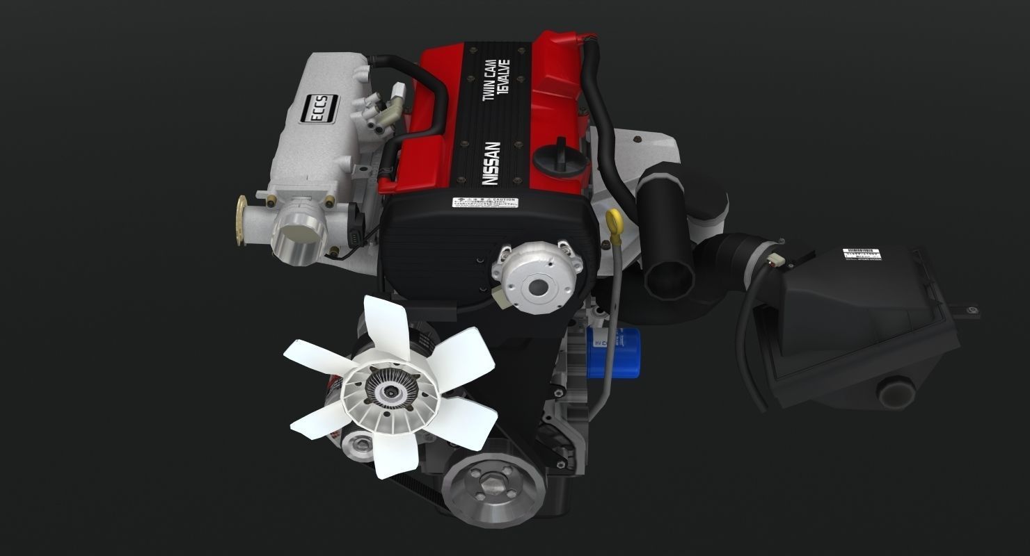 3D model Nissan CA18DET engine VR / AR / low-poly | CGTrader