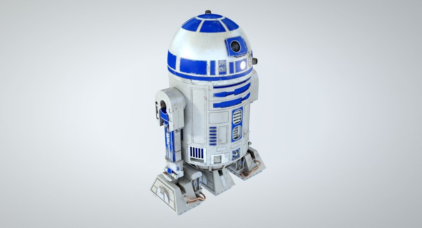 R2D2 Robot 3D model animated rigged | CGTrader