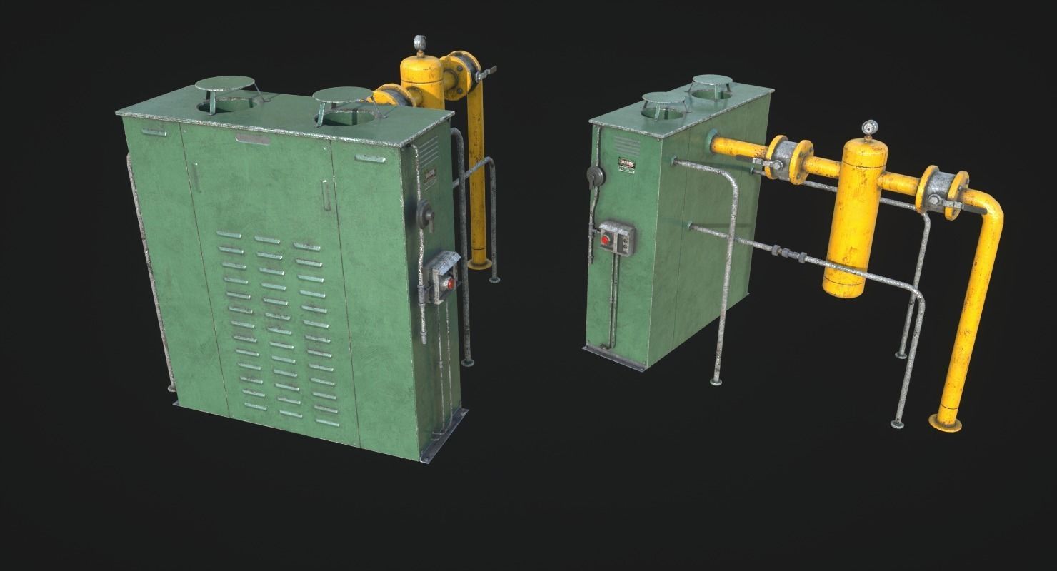 3D model Industrial Tube Evaporator VR / AR / low-poly | CGTrader