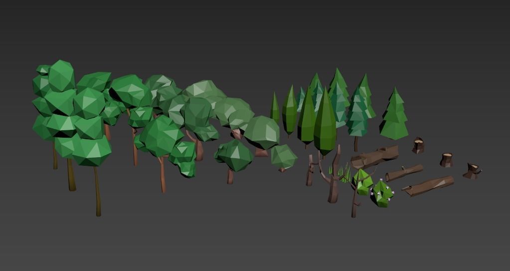 3D model NATURE PACK - Game Ready Unity VR / AR / low-poly | CGTrader