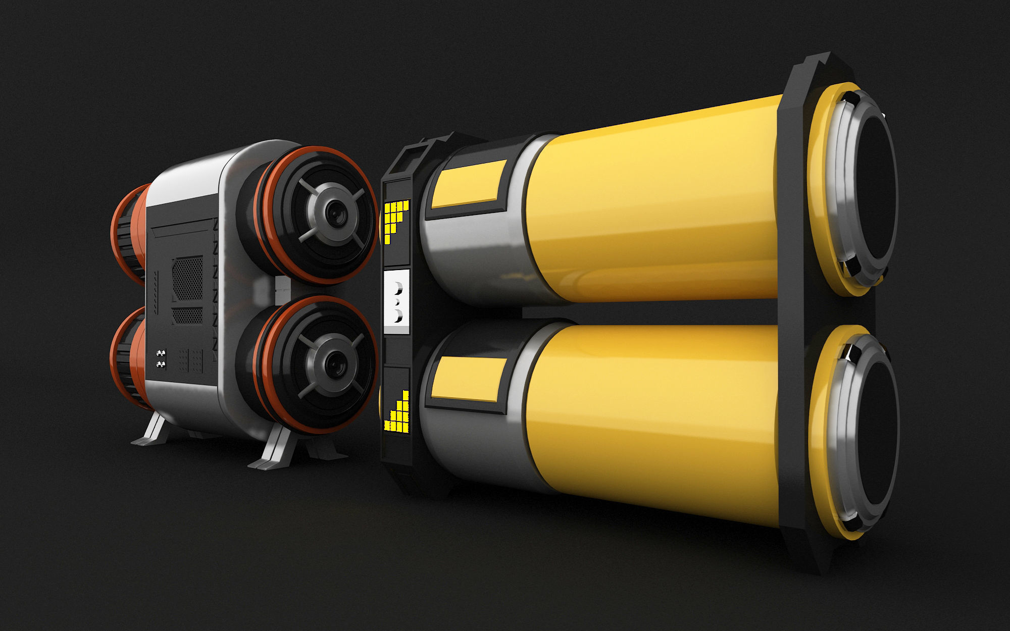 sci fi oil tanks free models free 3D model | CGTrader