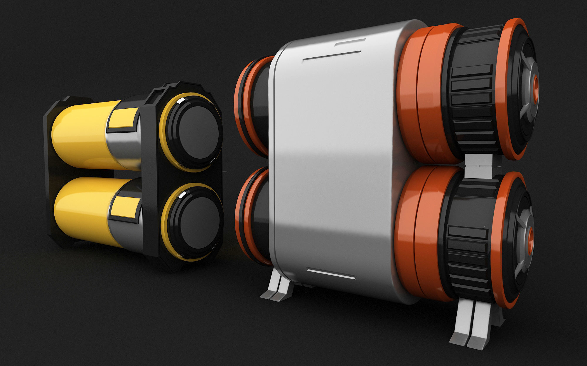 sci fi oil tanks free models free 3D model | CGTrader