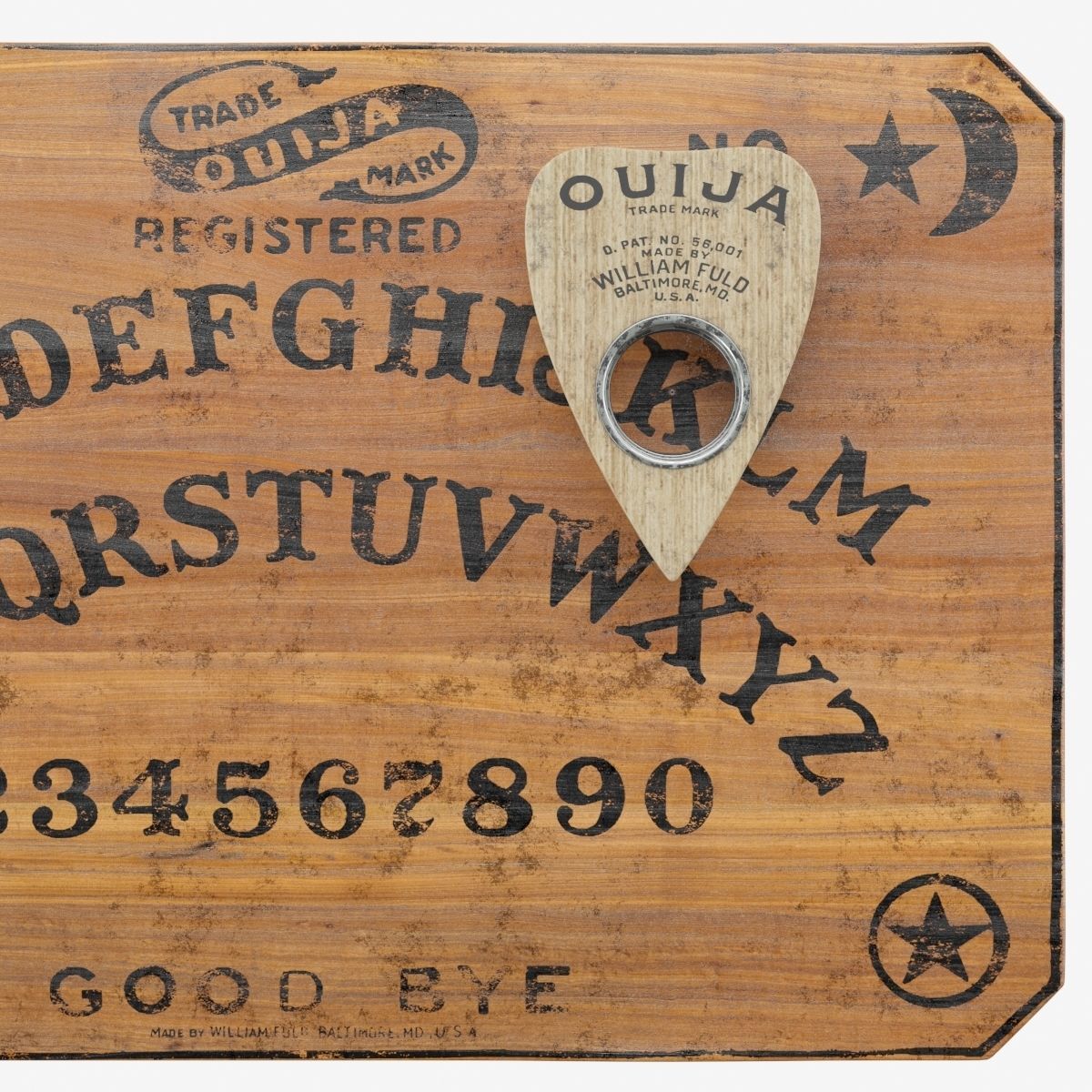 Ouija Board and Planchette 3D model | CGTrader