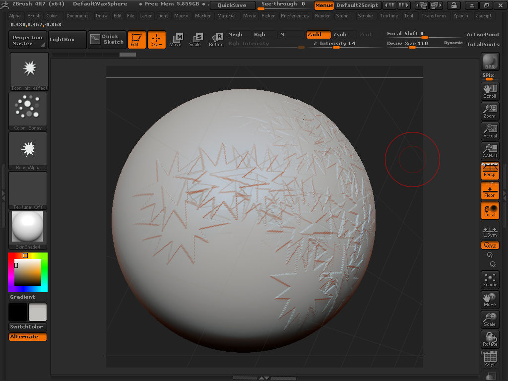Toon Hit effects brush Texture | CGTrader