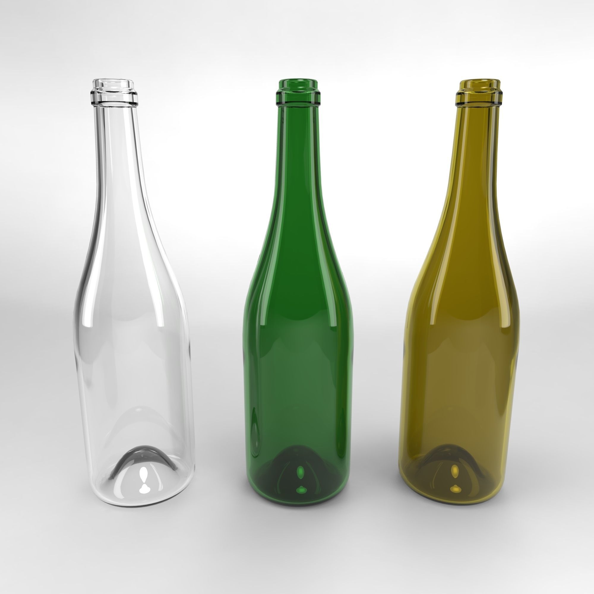 WINE BOTTLE free 3D model | CGTrader