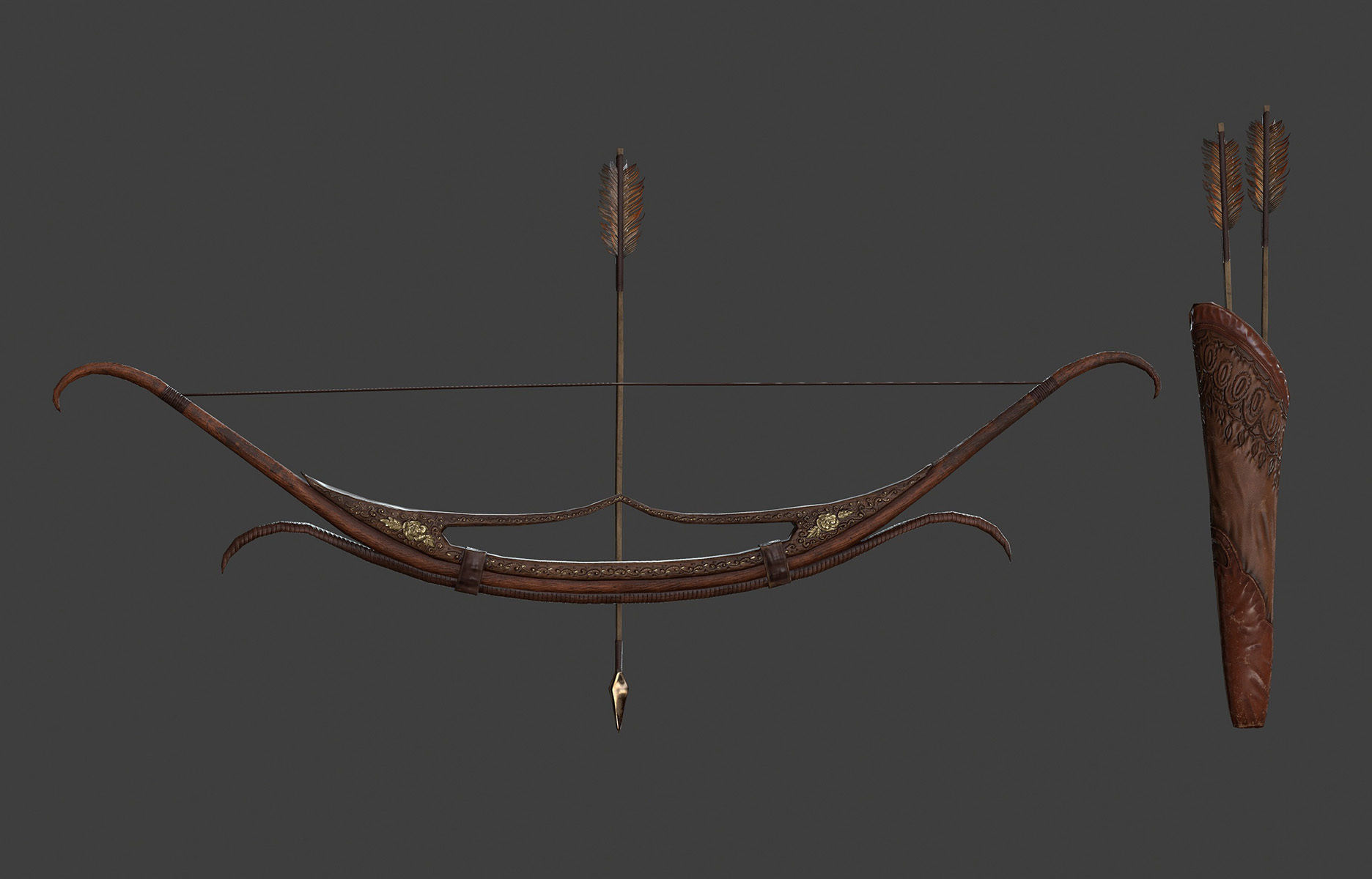 3D model Archer Weapon - Bow VR / AR / low-poly | CGTrader