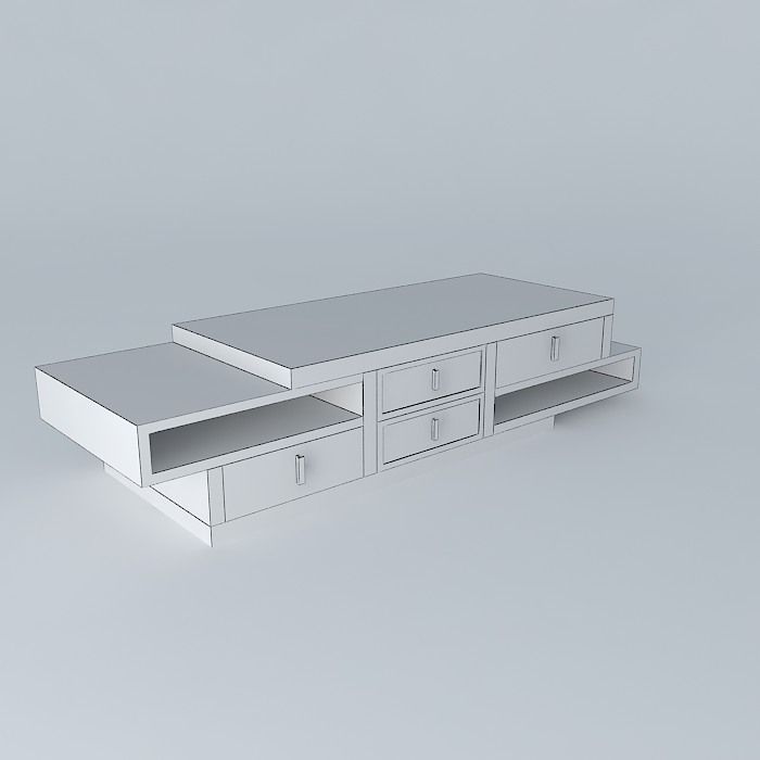 Modern TV Table free 3D model | CGTrader