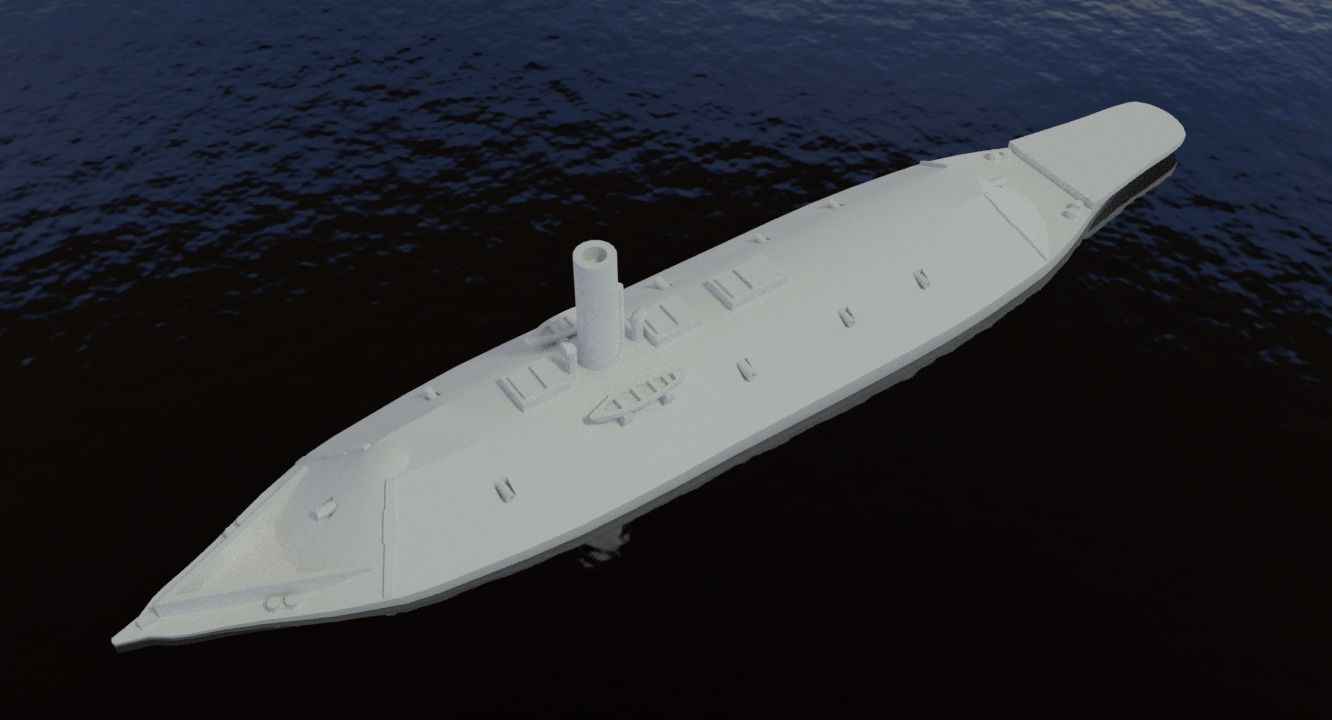 CSS Virginia 1862 3D model 3D printable | CGTrader