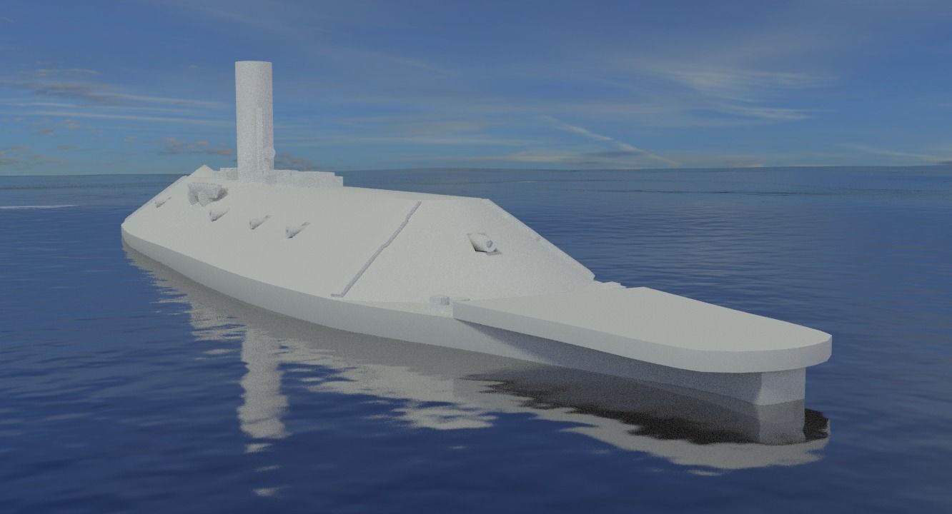 CSS Virginia 1862 3D model 3D printable | CGTrader